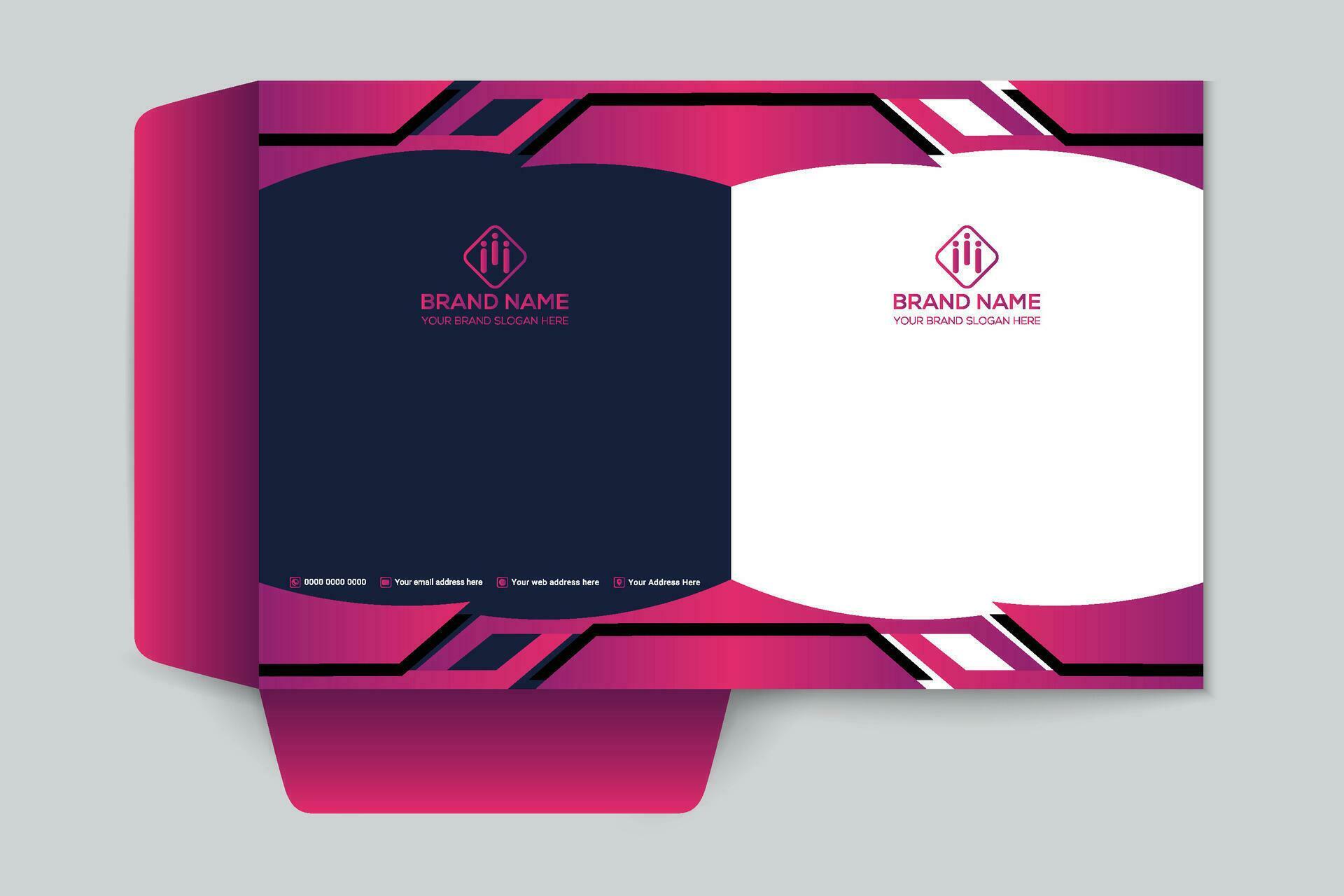 Gradient presentation folder template 26532515 Vector Art at Vecteezy