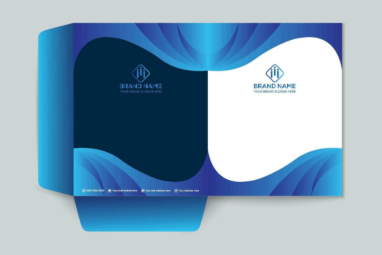 Gradient presentation folder template 26532516 Vector Art at Vecteezy