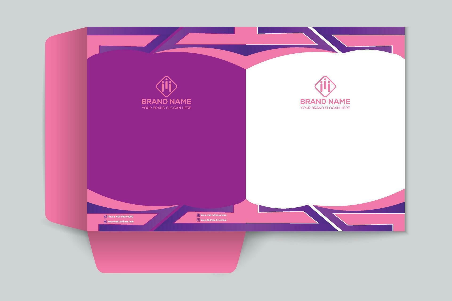 Gradient presentation folder template 26532520 Vector Art at Vecteezy