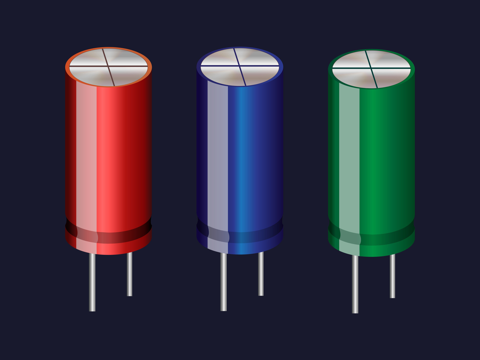 Abstract Of The Capacitor Icon Of The Capacitor The Electronic
