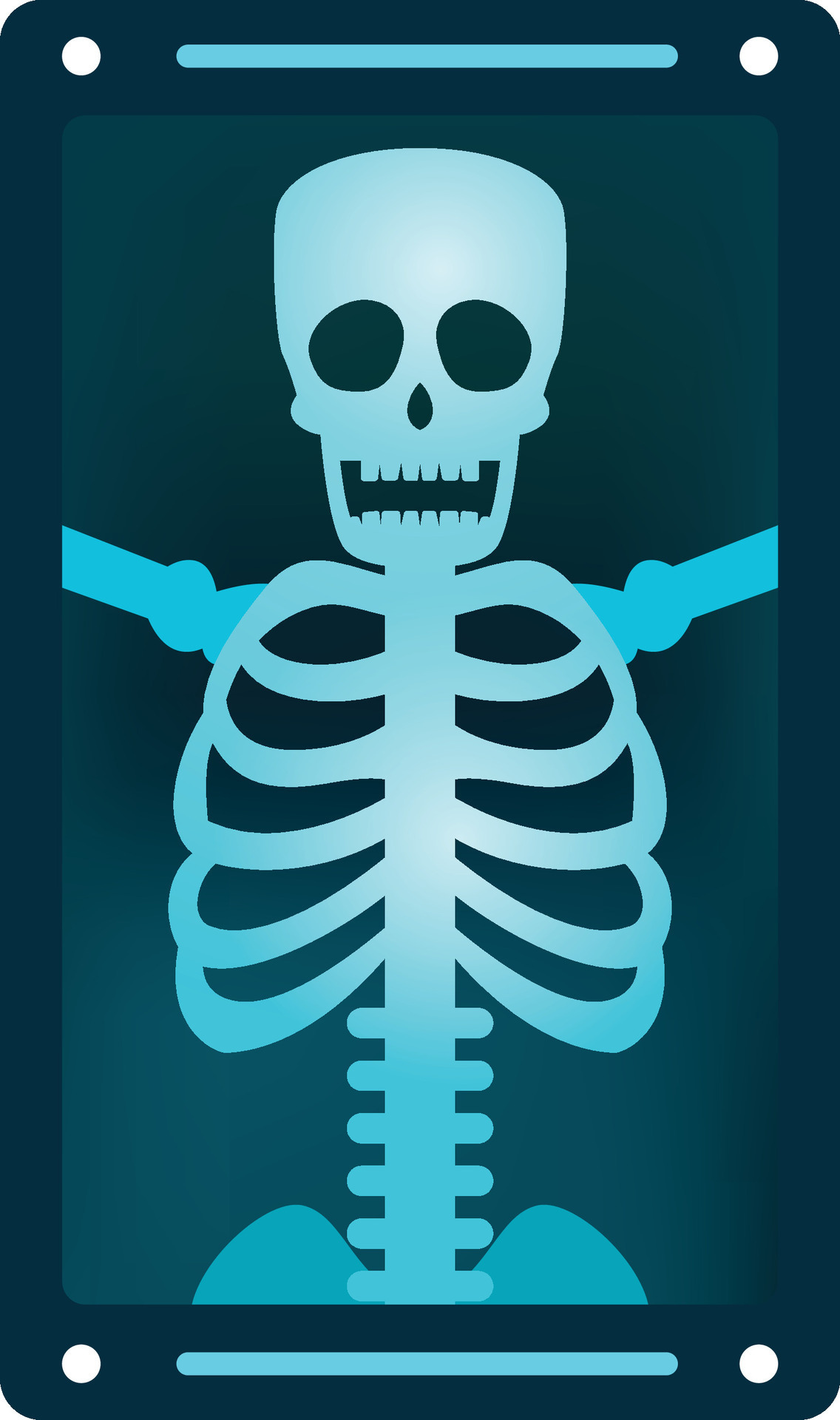 Human body X ray picture vector image, Realistic x ray shots Images use ...