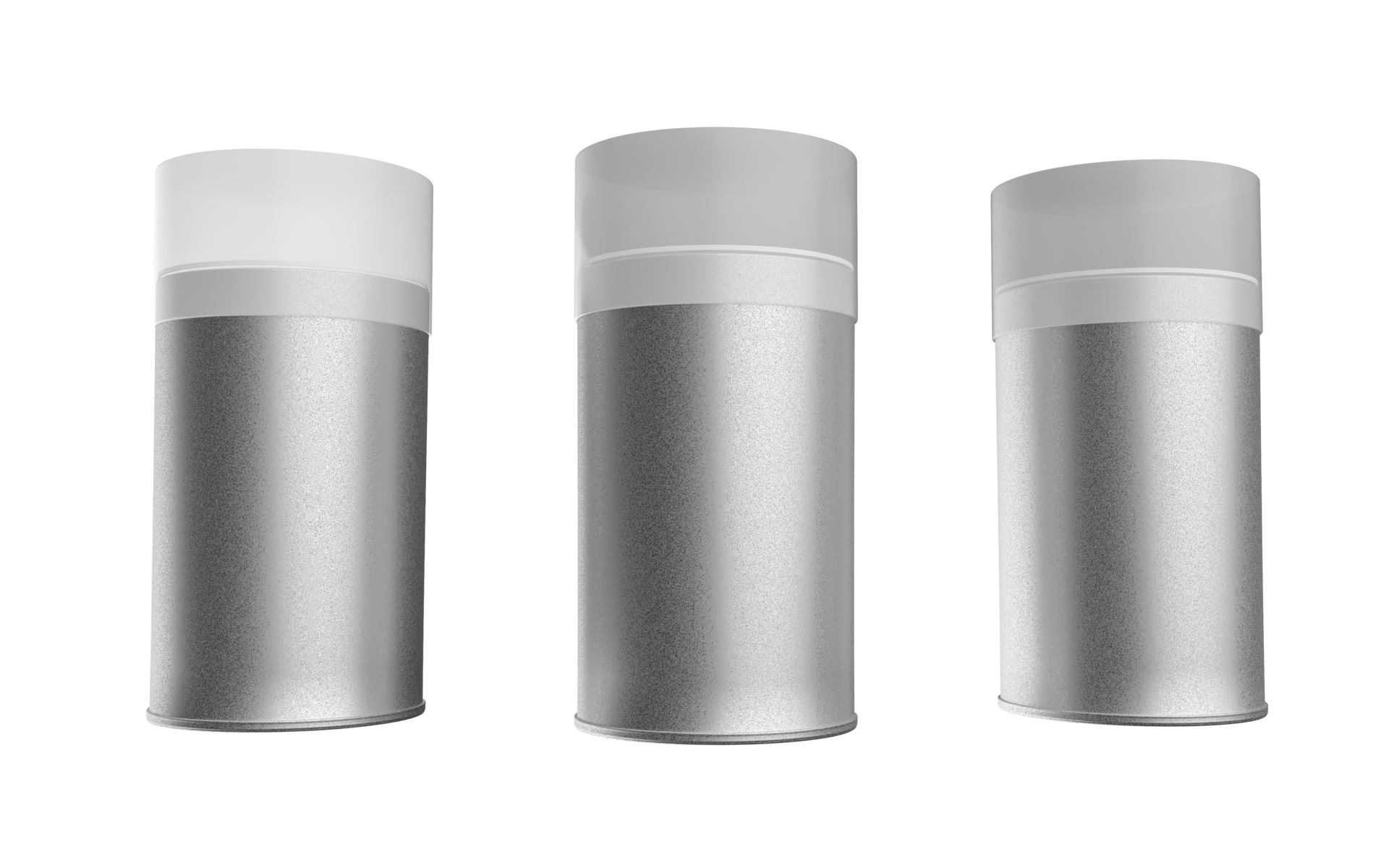 Realistic Rough Metal Jar Cylinder Shape Container 3d Illustration