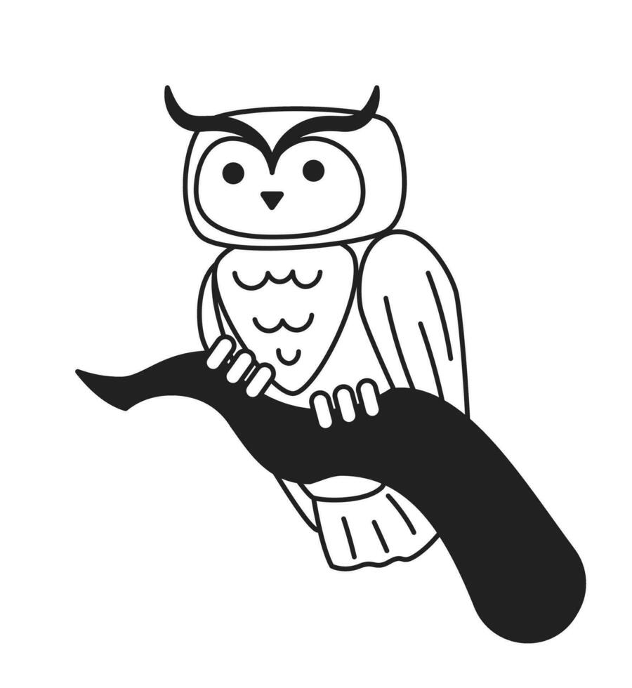 Owl Graphic Black And White
