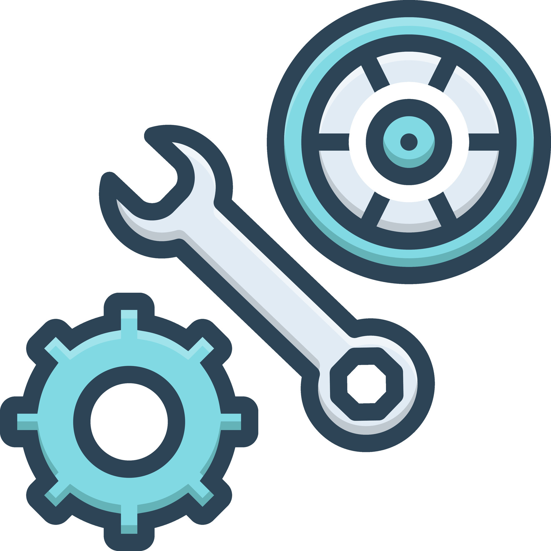 color icon for parts 26538604 Vector Art at Vecteezy