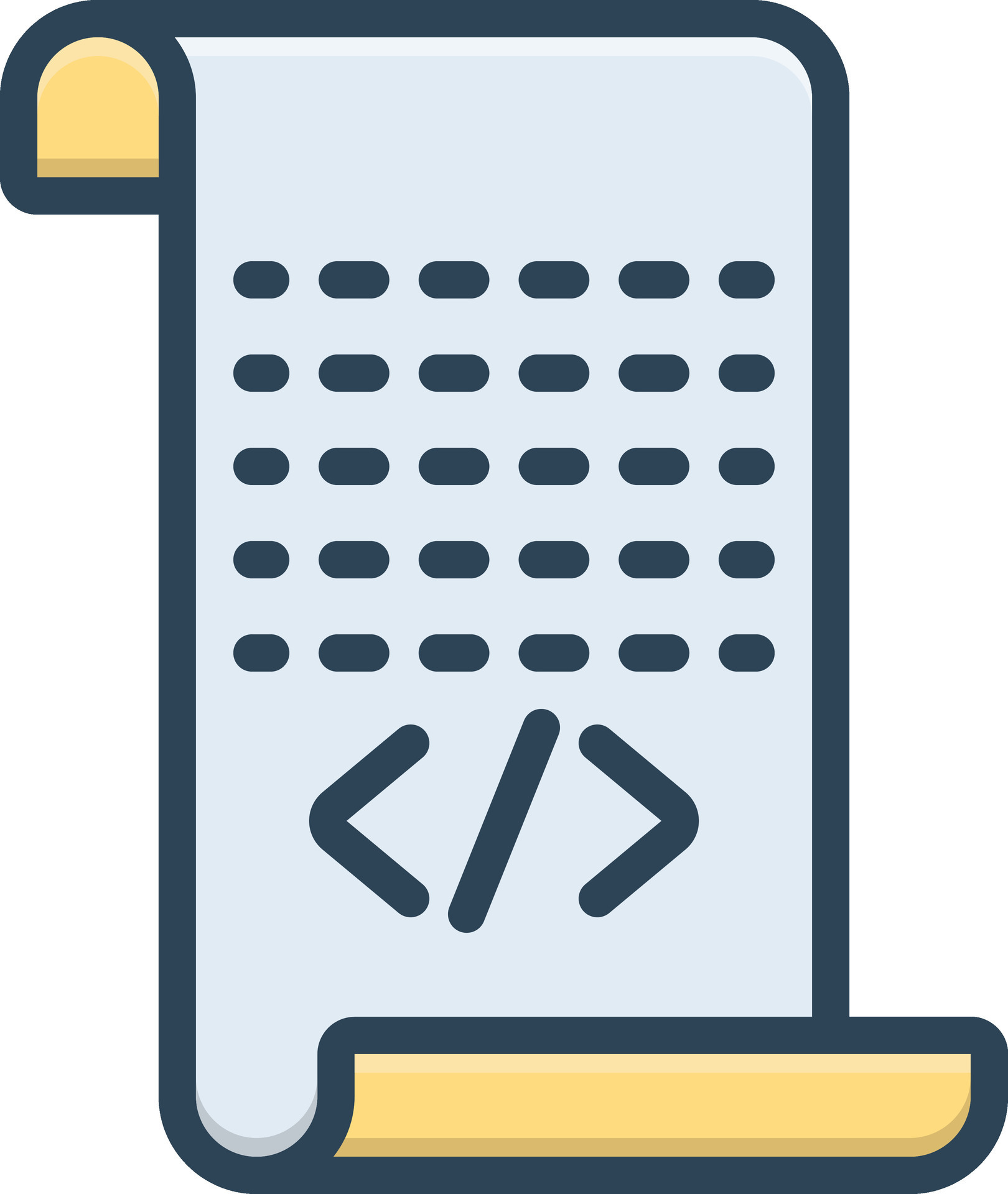 color icon for script 26539827 Vector Art at Vecteezy