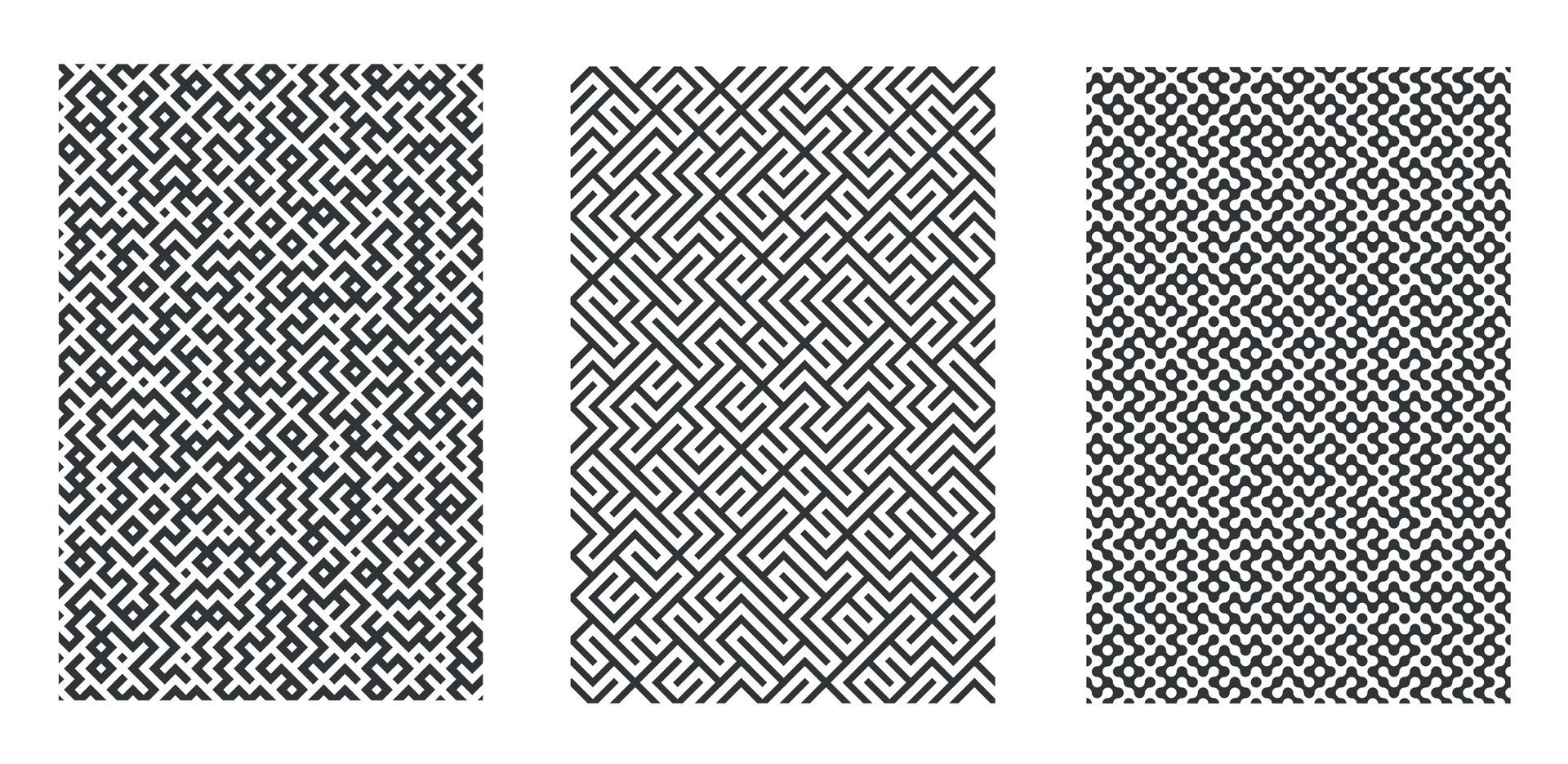 Maze pattern set. Seamless pattern. Vector background. 26540028 Vector Art at Vecteezy