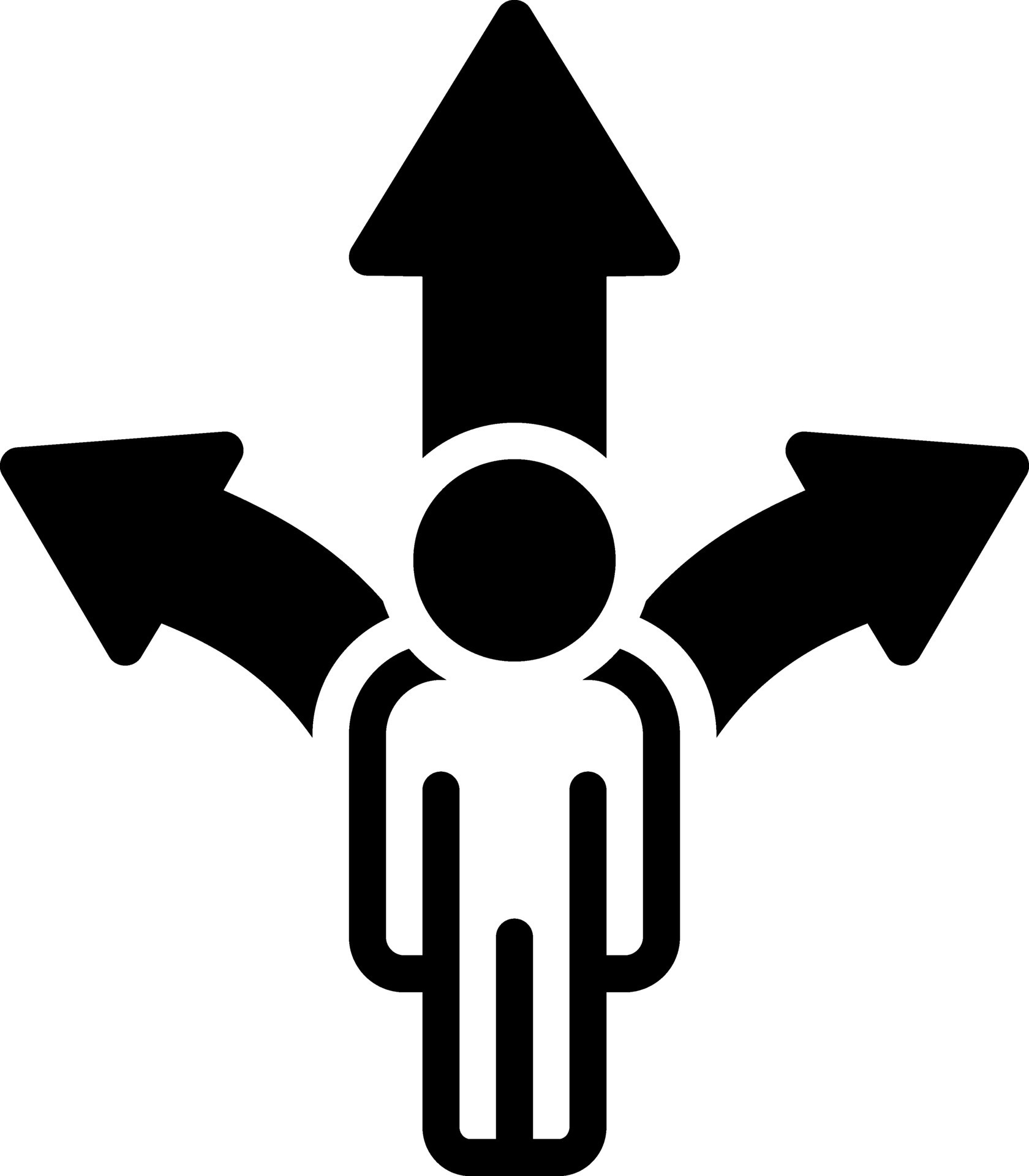 solid icon for decide 26540110 Vector Art at Vecteezy