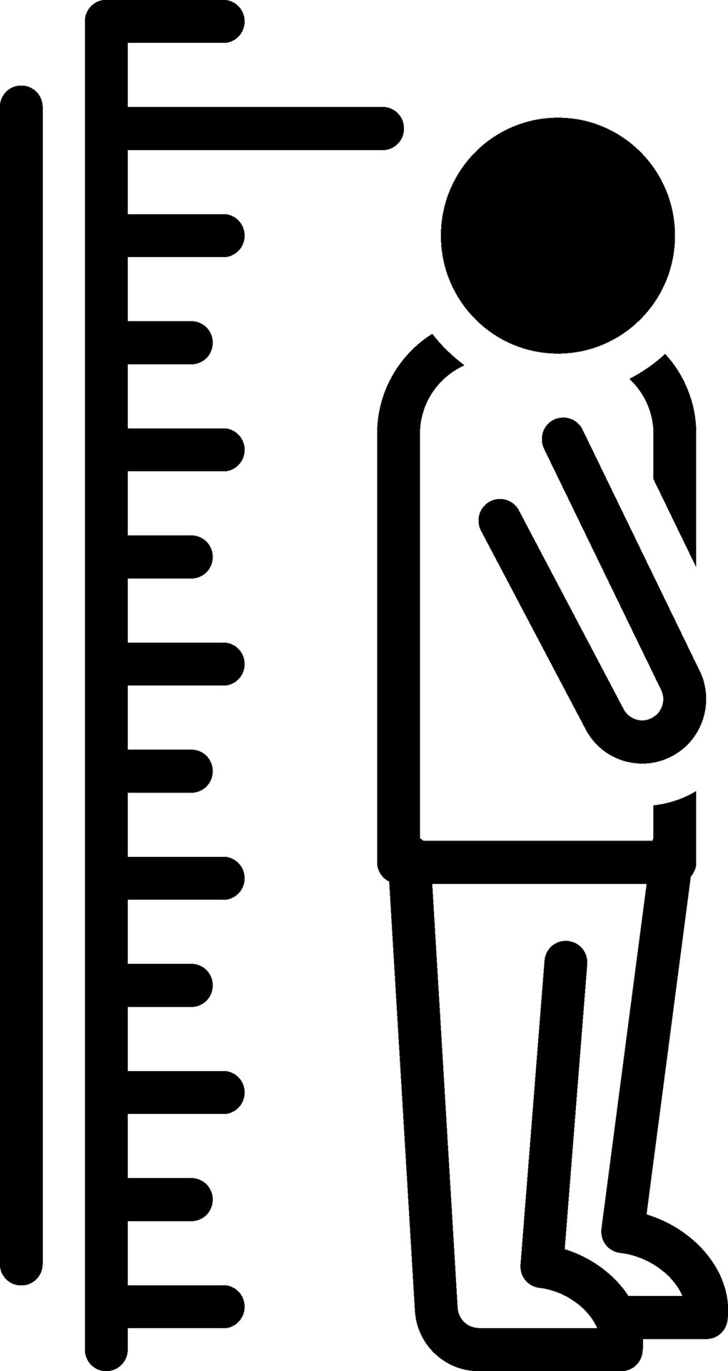 solid icon for height 26540174 Vector Art at Vecteezy