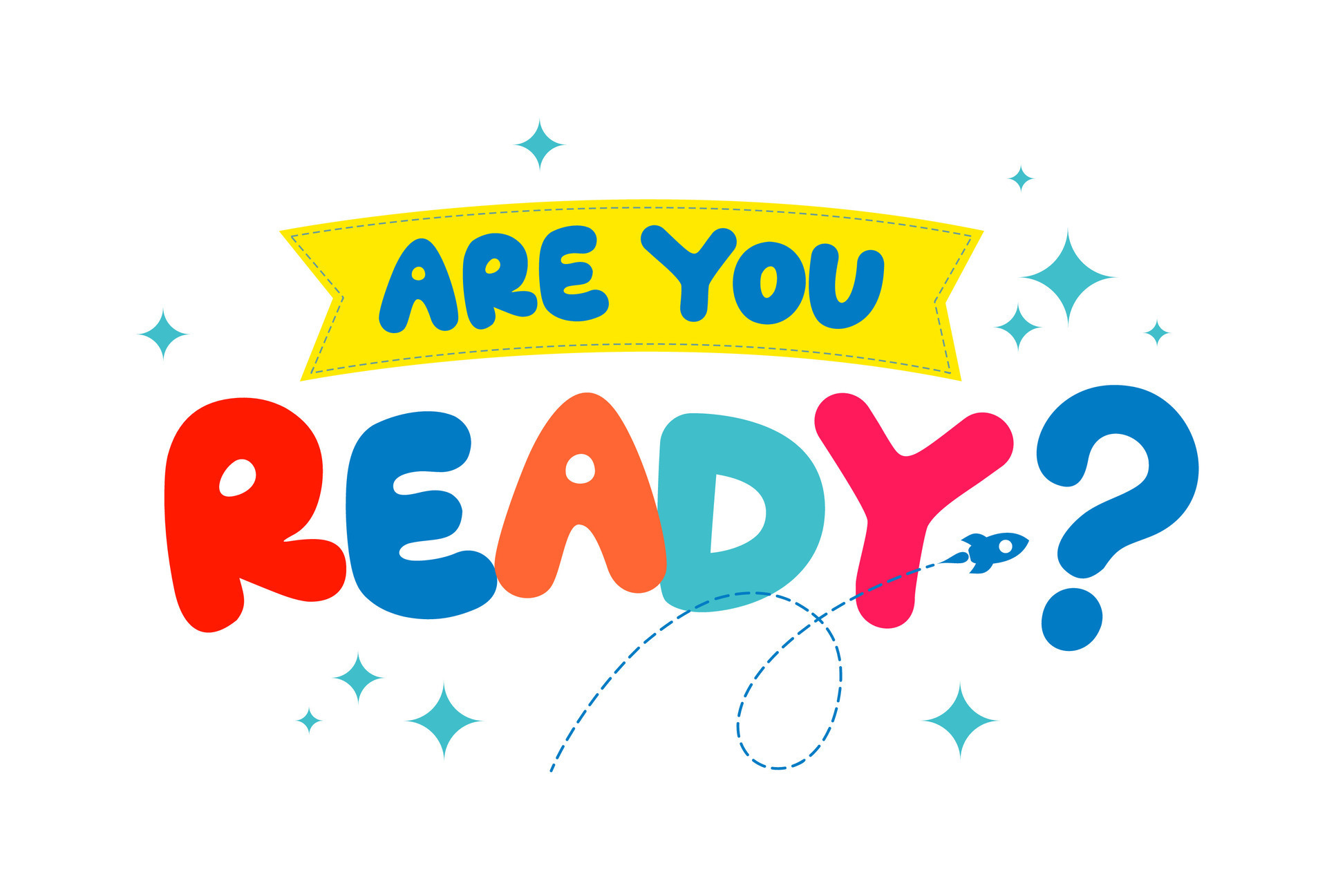 Are you ready colorful text cartoon font. Vector illustration. 26543838 ... Are you ready colorful text cartoon font. Vector illustration. 26543838 ...