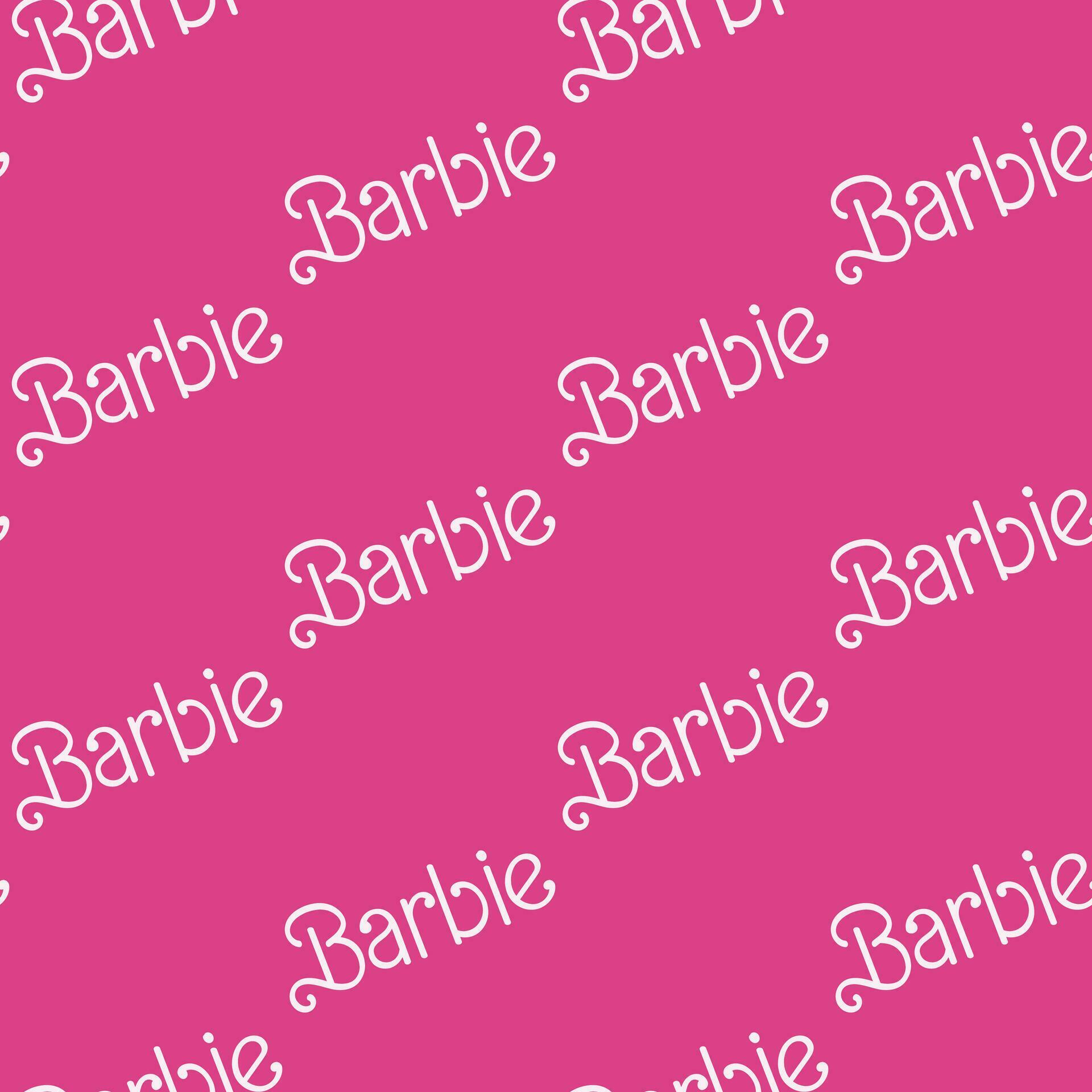 Barbie logo pattern. Fashion blondy doll trend mark. Vector ...