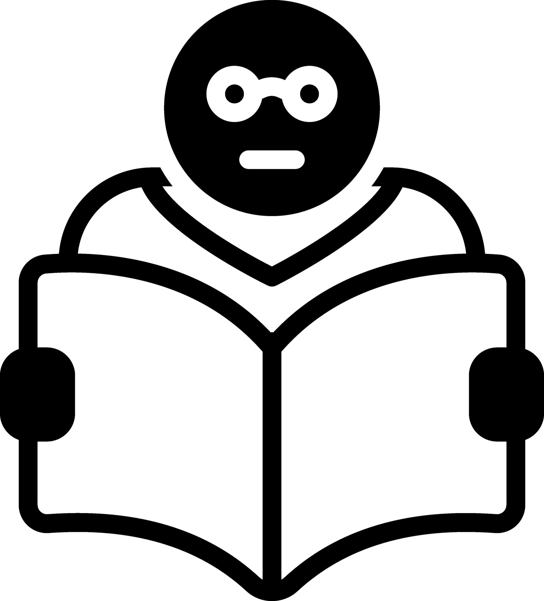solid icon for reader 26546626 Vector Art at Vecteezy