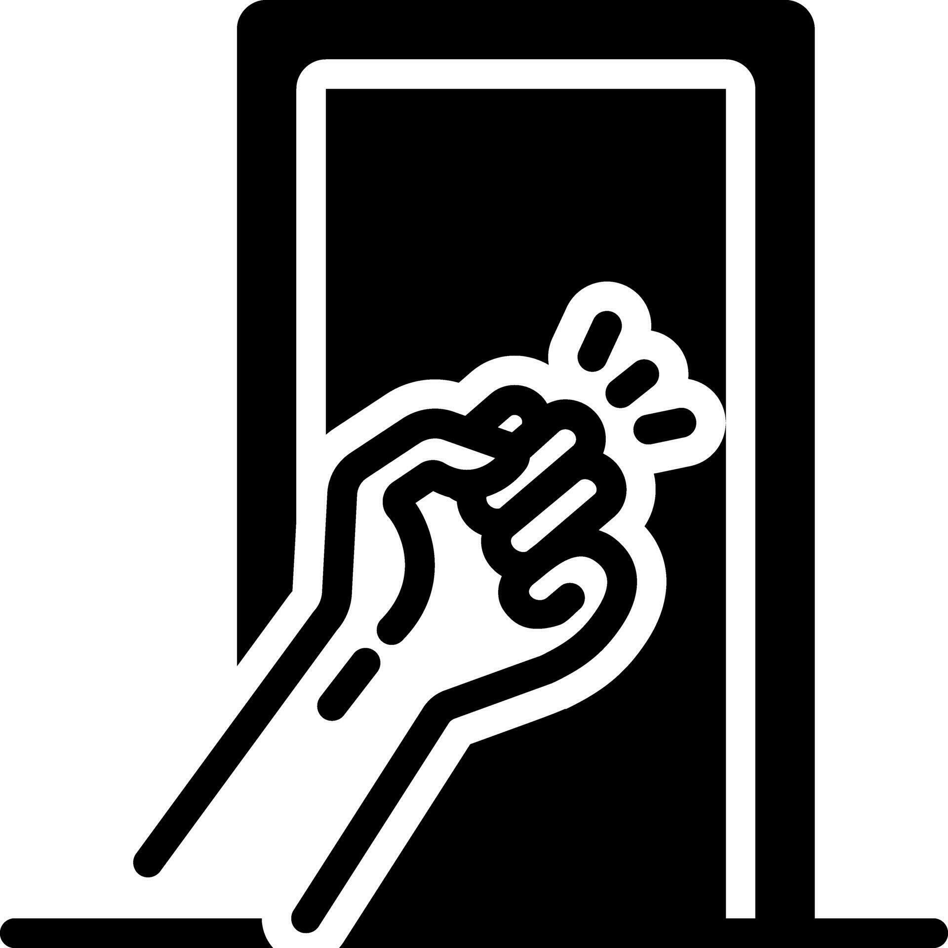 solid icon for knock 26546652 Vector Art at Vecteezy