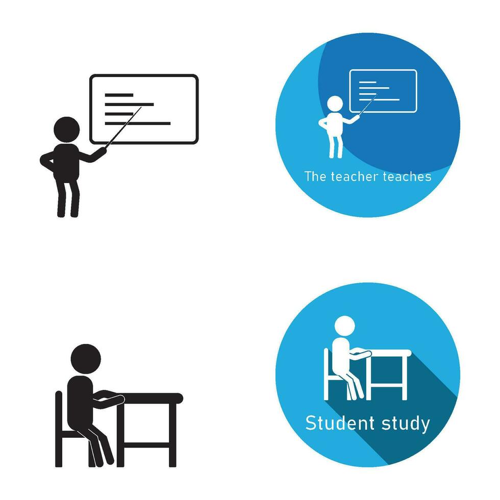 learning and teaching icon set vector 26547106 Vector Art at Vecteezy