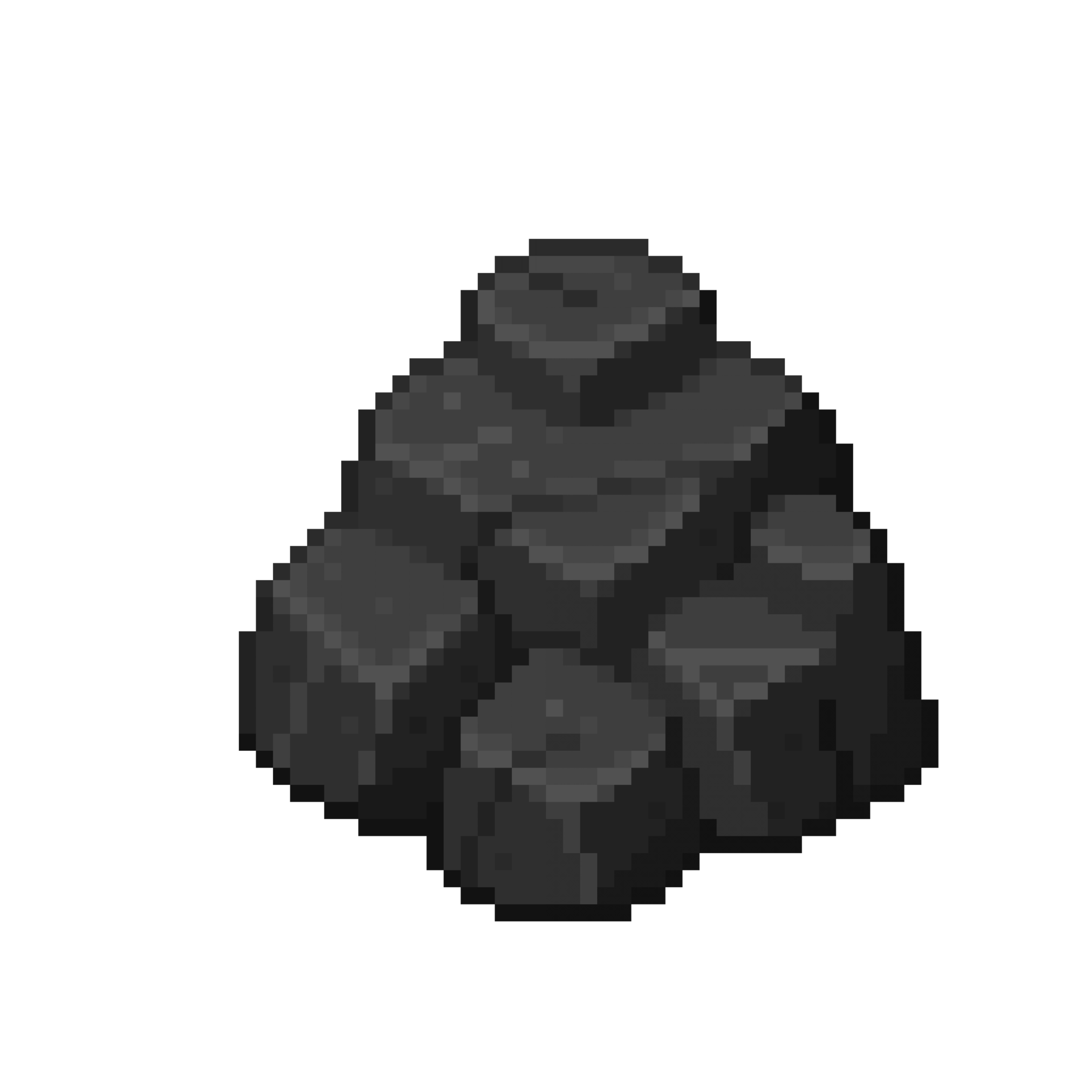 An 8-bit retro-styled pixel-art illustration of a dark stone rock formation. 26547570 PNG