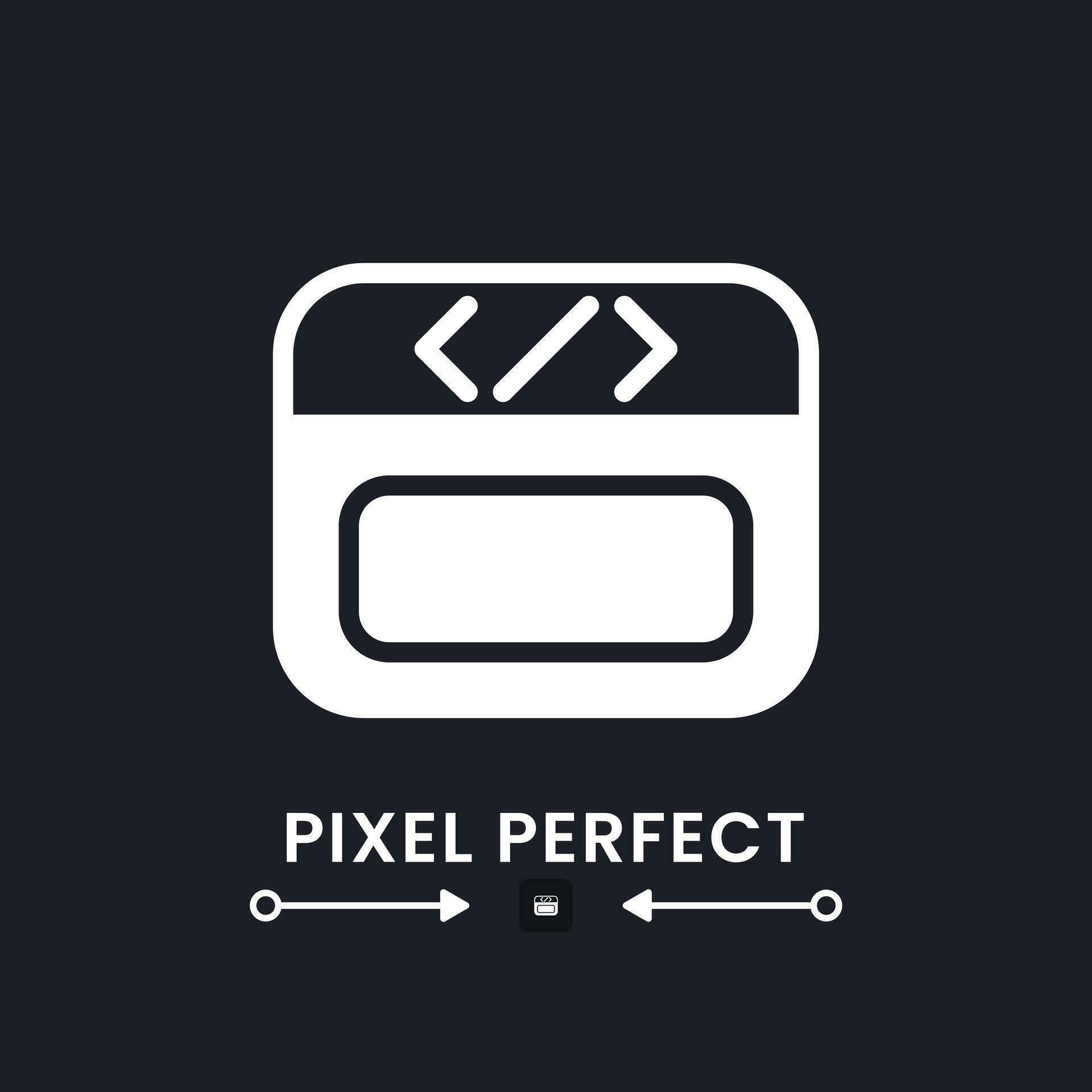 Webpage Coding White Solid Desktop Icon Web Page Programming Software Development Pixel