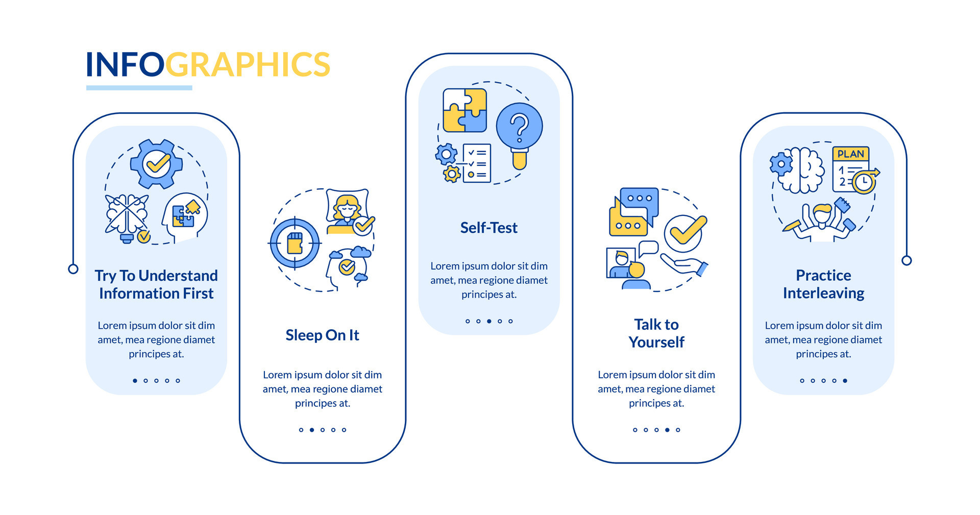 Simple memory tricks rectangle infographic template. Memorizing tips ... Simple memory tricks rectangle infographic template. Memorizing tips ...