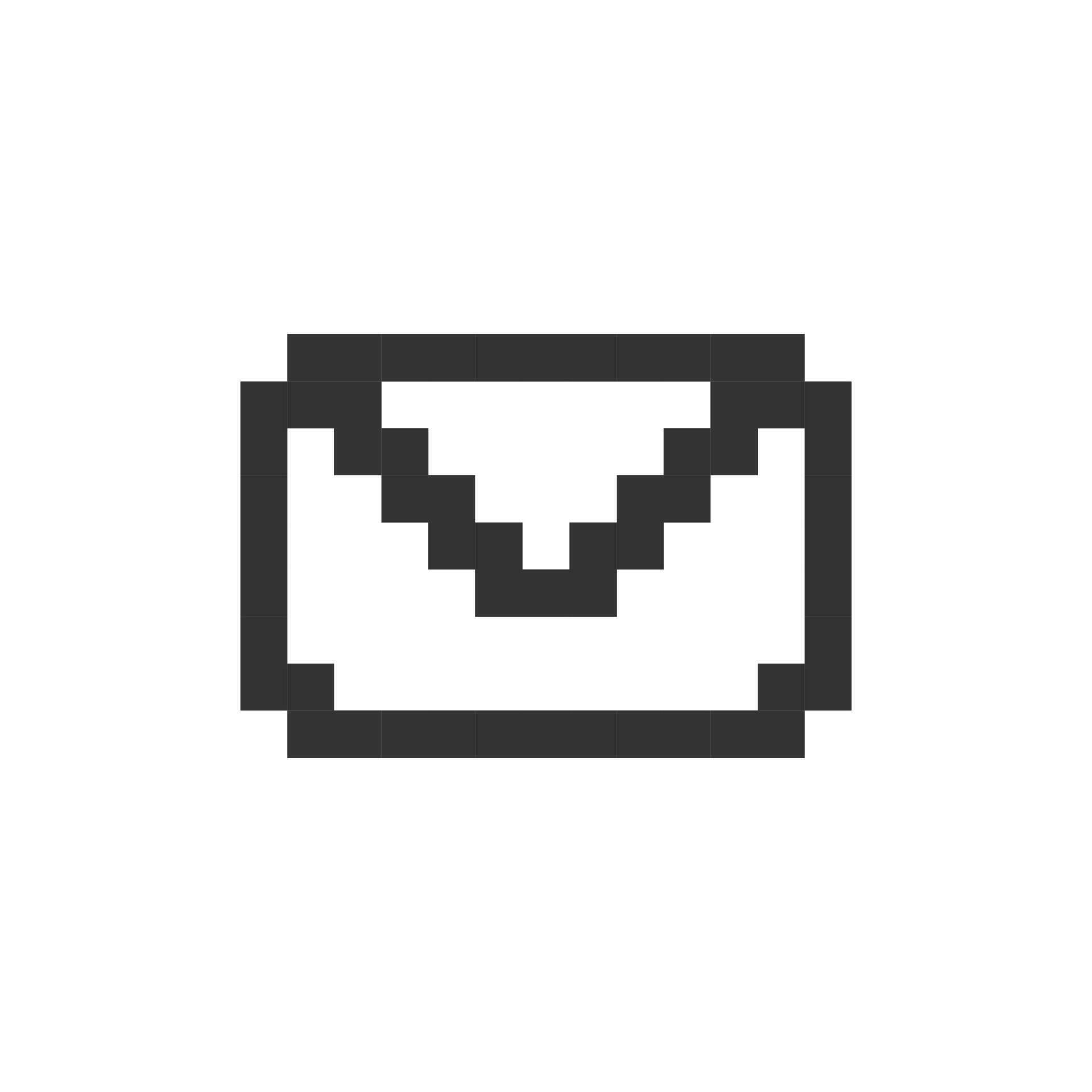 Unread Message Pixelated Ui Icon Text Messaging Service Email Notification Editable 8bit