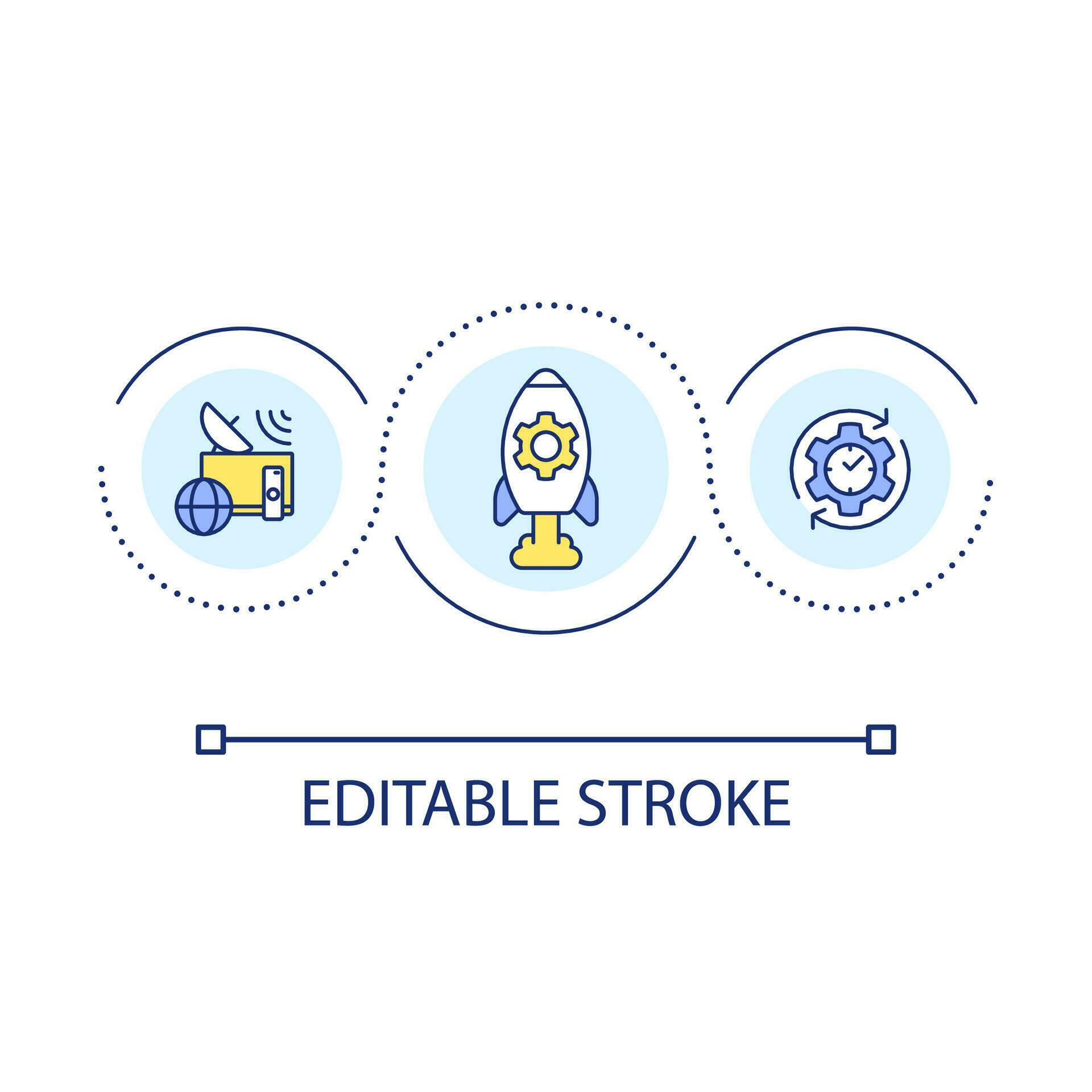 Improve wireless connection loop concept icon. Technology innovation. Boost speed. Internet ...