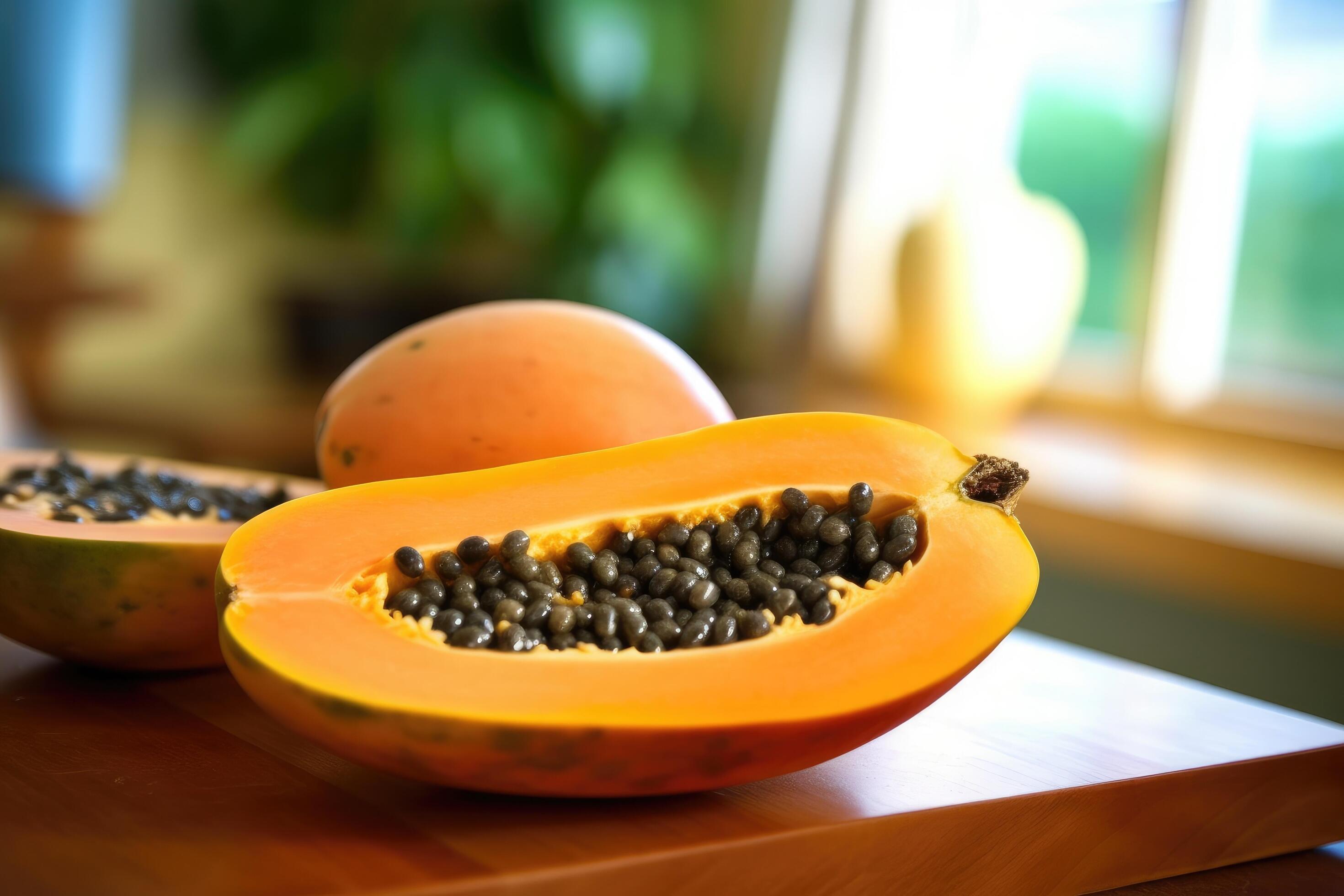 papayas fruit in The kitchen table Food Photography 26551605 Stock Photo at Vecteezy