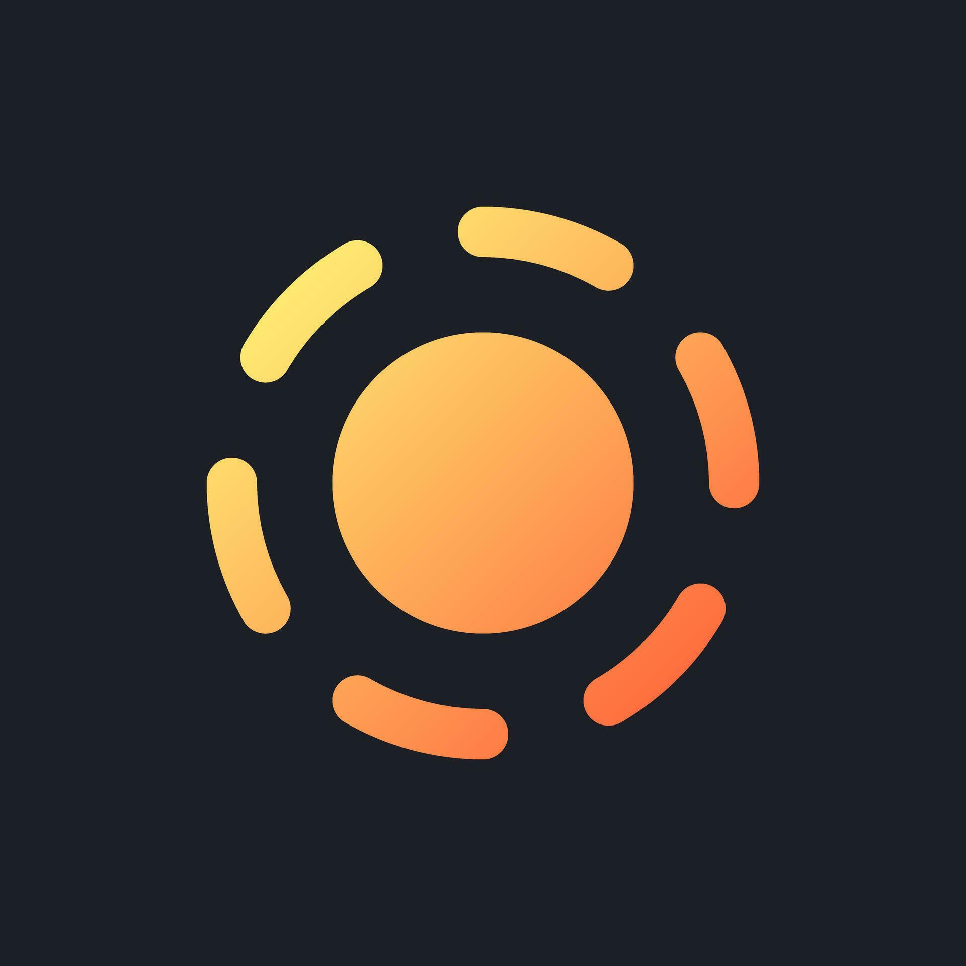 Breathe animation effect orange solid gradient ui icon for dark theme ... Breathe animation effect orange solid gradient ui icon for dark theme ...