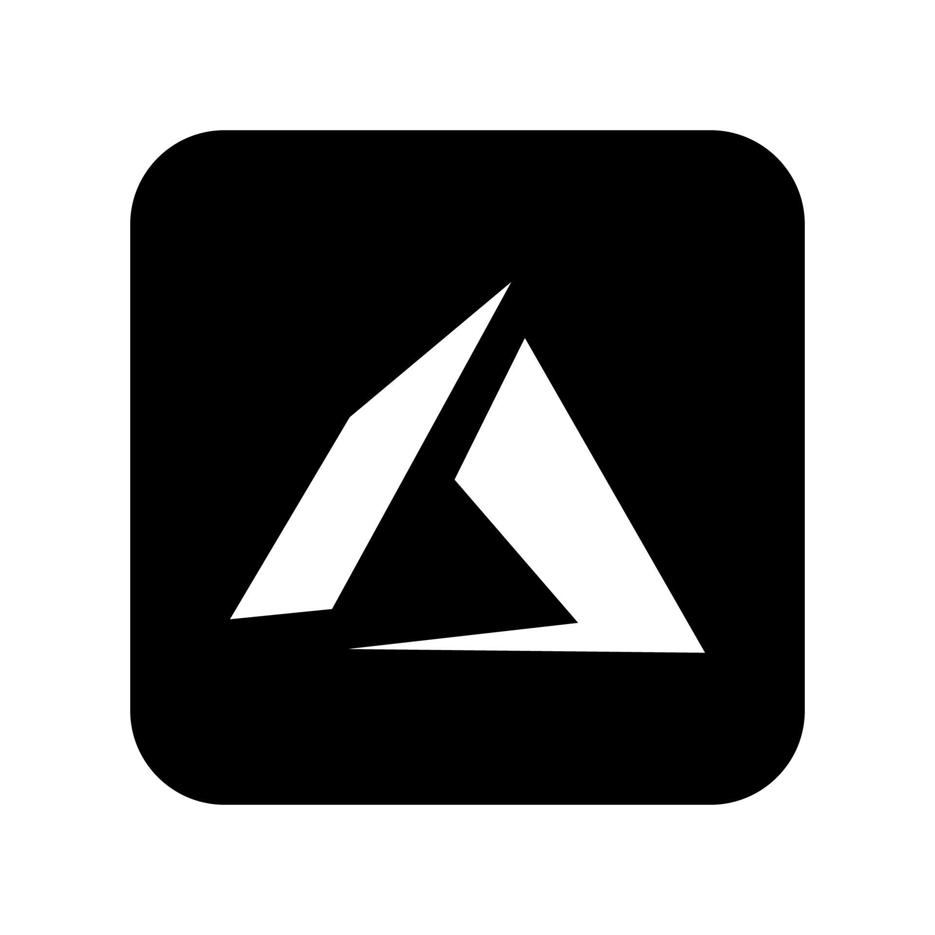 Azure Logo Black Azure Logo Black And White Vector 26555303 Png