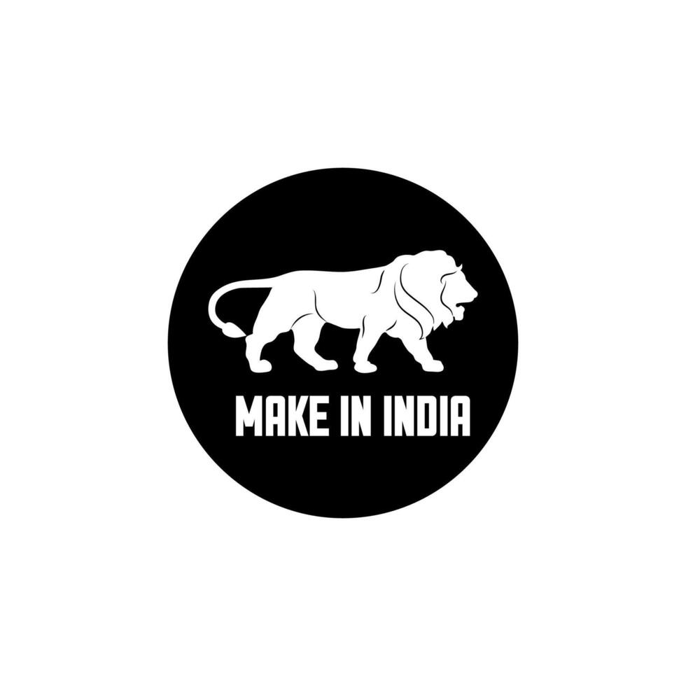 Make in india logo vector on white background 26555346 Vector Art at Vecteezy