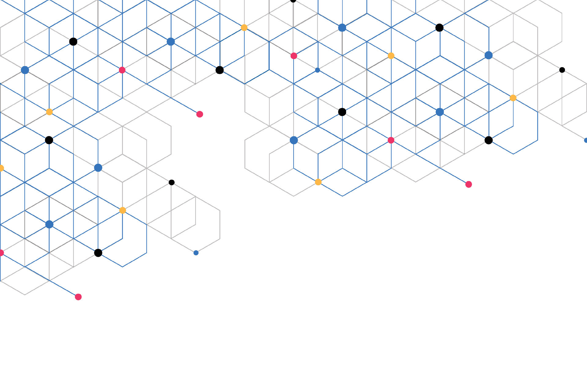 Abstract Geometric Boxes Pattern Dot Line Connection Background Modern