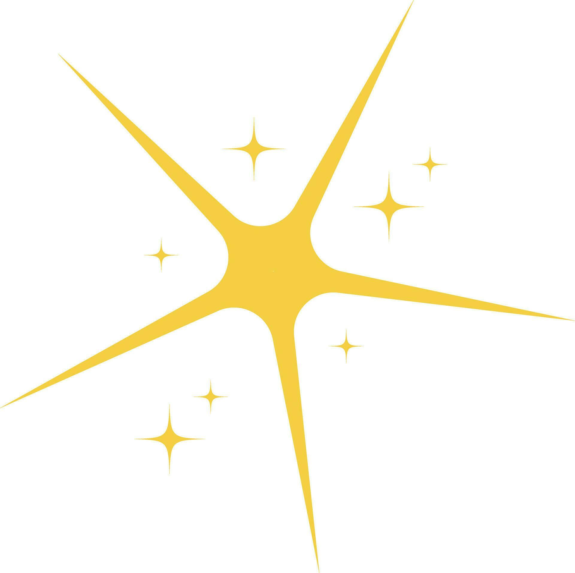 Yellow Sparkle Star 26558126 Vector Art at Vecteezy