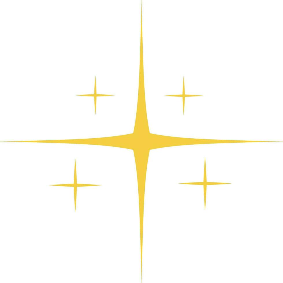 Yellow Sparkle Star 26558145 Vector Art at Vecteezy