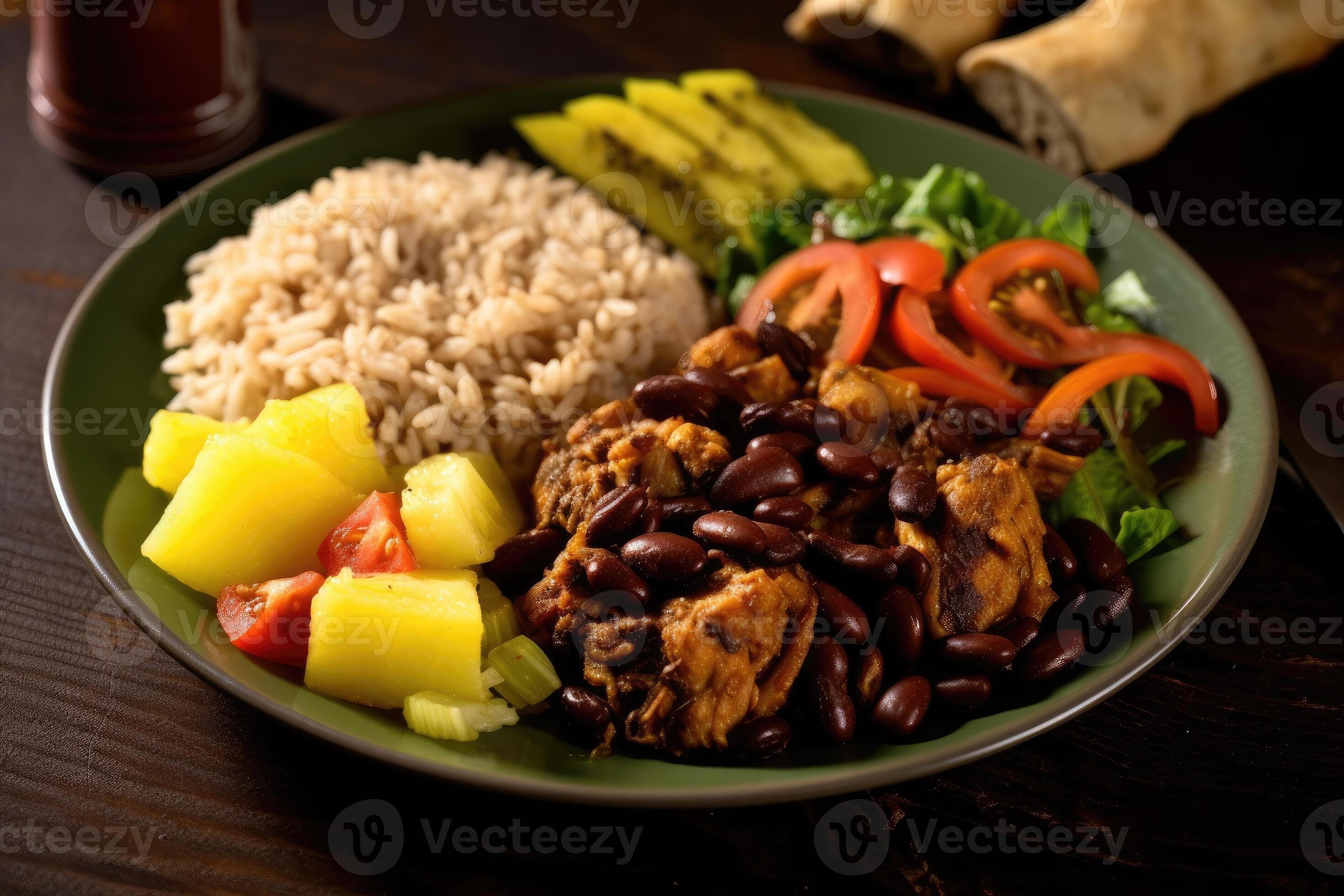 jamaican Food Photography 26558772 Stock Photo at Vecteezy