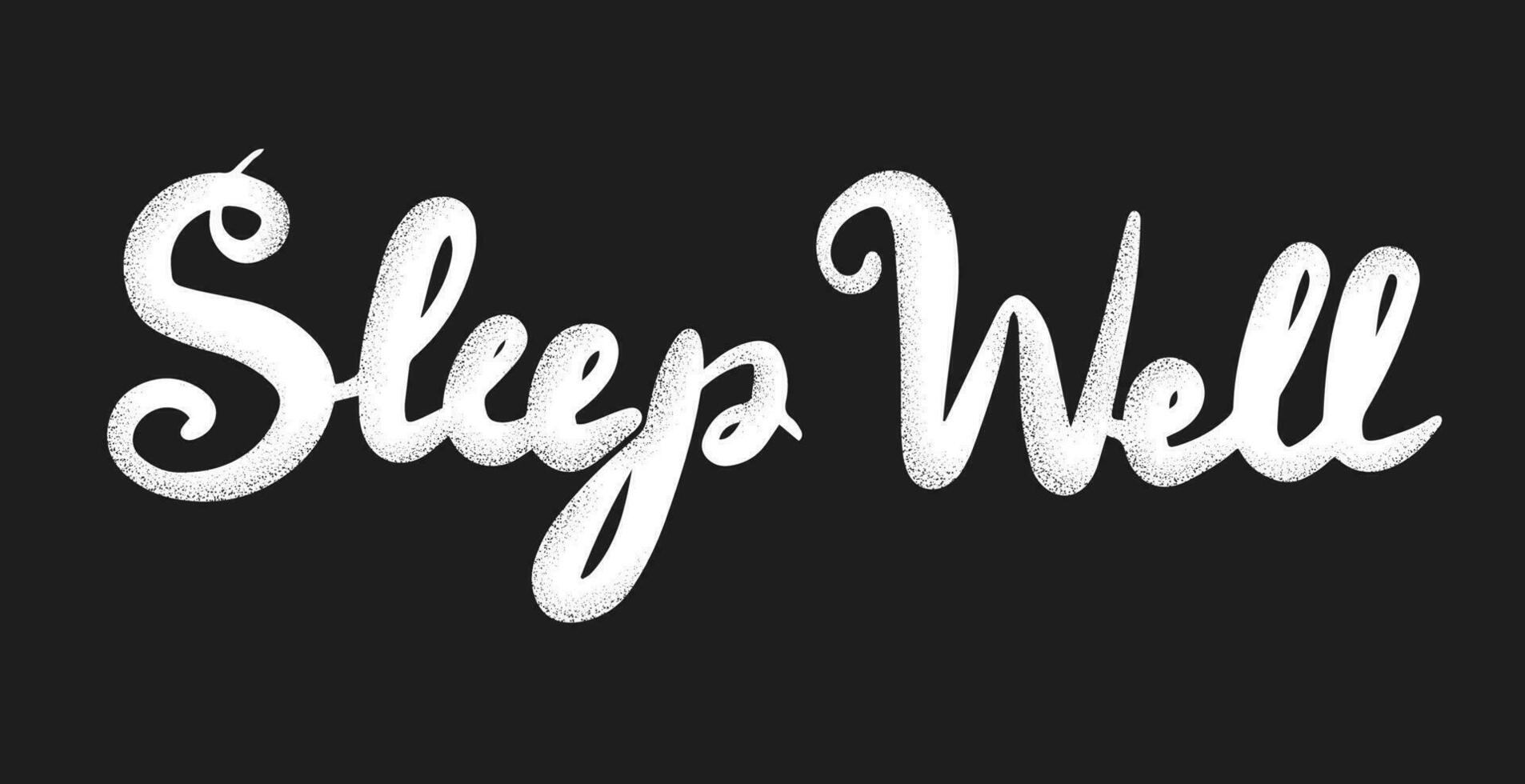 Hand Drawn Colorful Calligraphic Lettering Of Wish Good Night And Sweet
