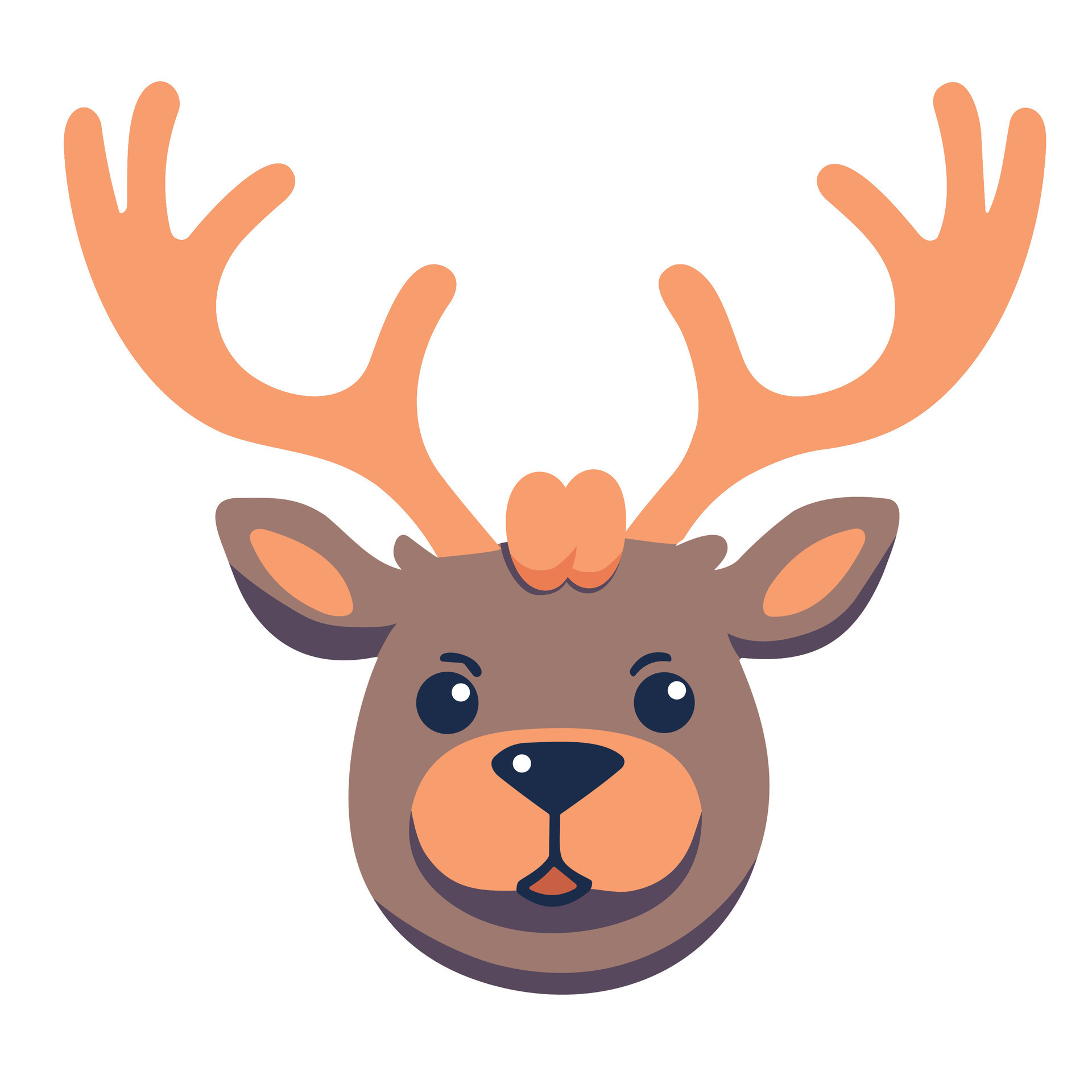 Reindeer Head Template