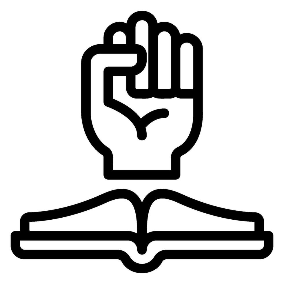 Oath Line Icon 26560618 Vector Art At Vecteezy