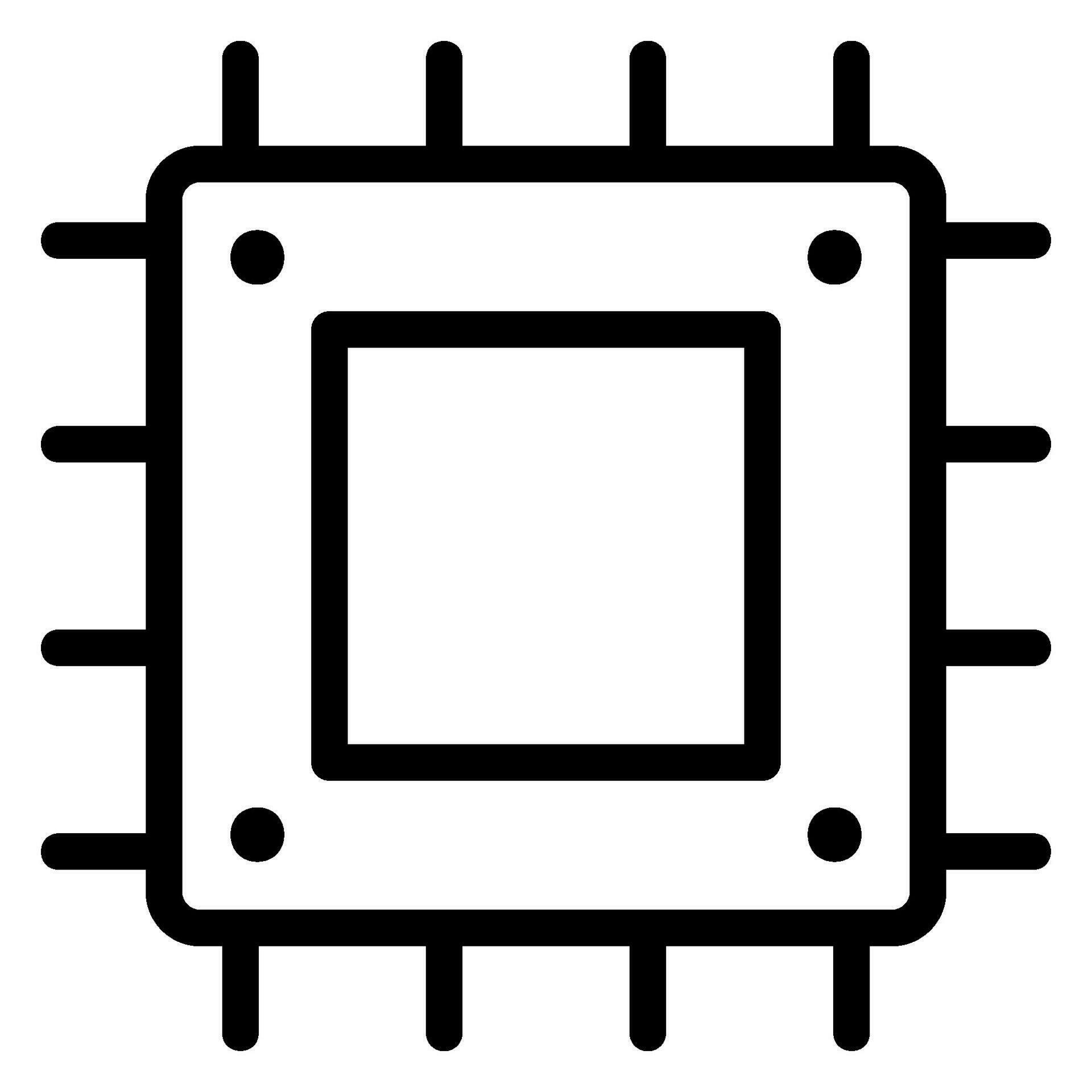 microprocessor line icon 26561327 Vector Art at Vecteezy