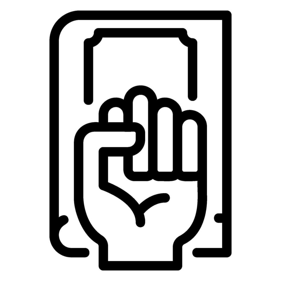 Oath Line Icon 26561865 Vector Art At Vecteezy