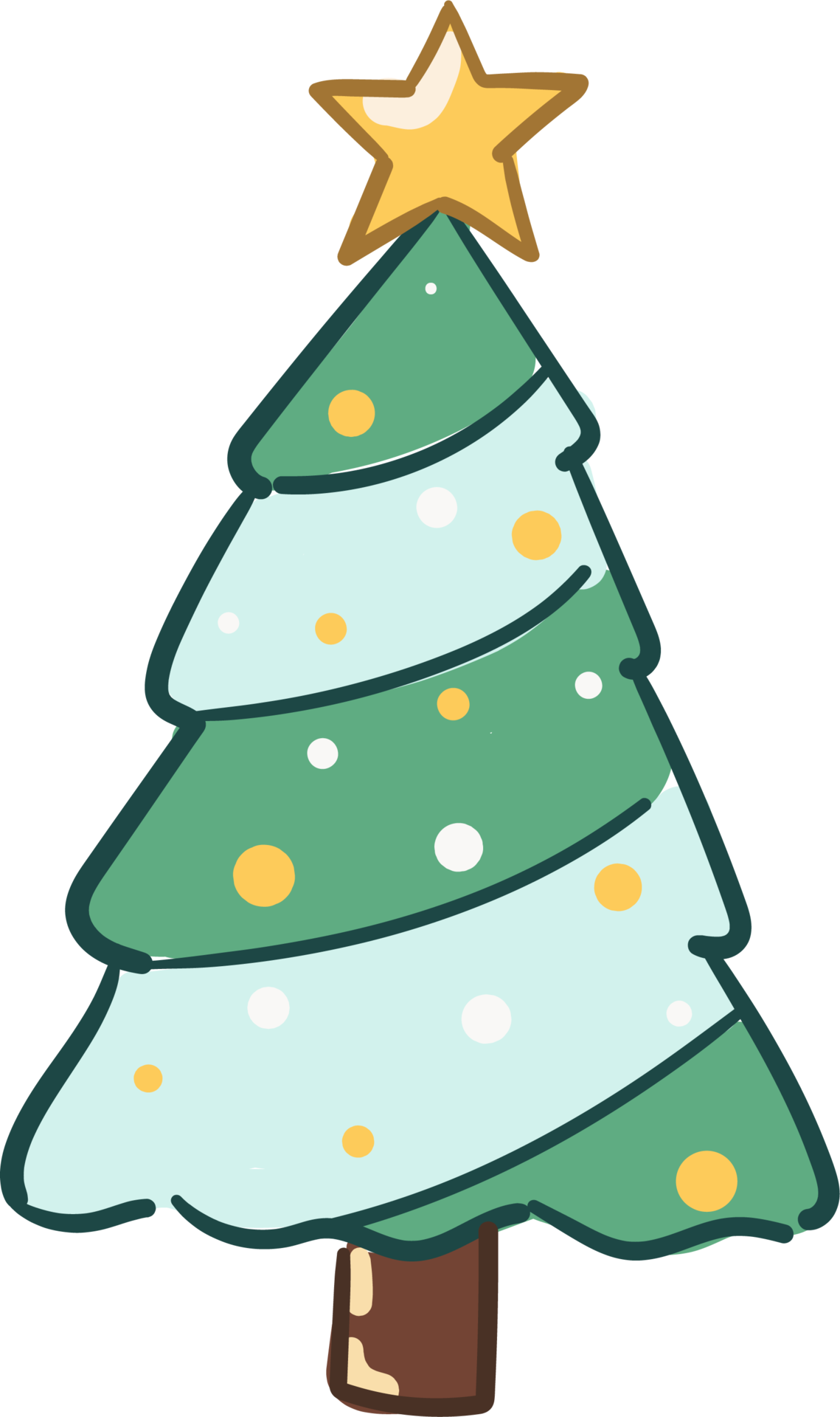 Christmas tree hand drawn illustrations. 26562672 PNG