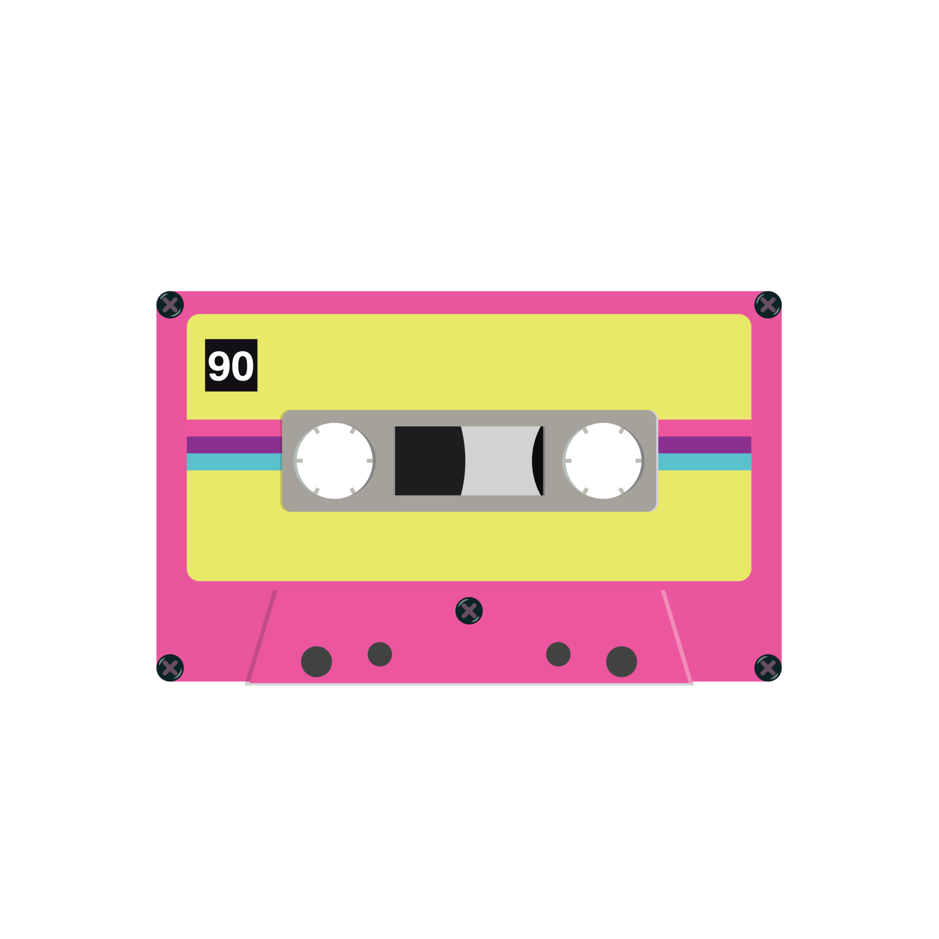 Retro Cassette Tape 26565300 Png