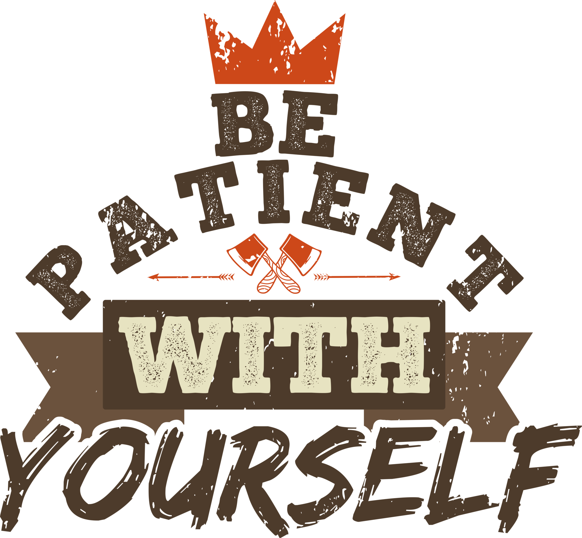 Be Patient With Yourself Motivational Typography Quote Design be-patient-with-yourself-motivational-typography-quote-design