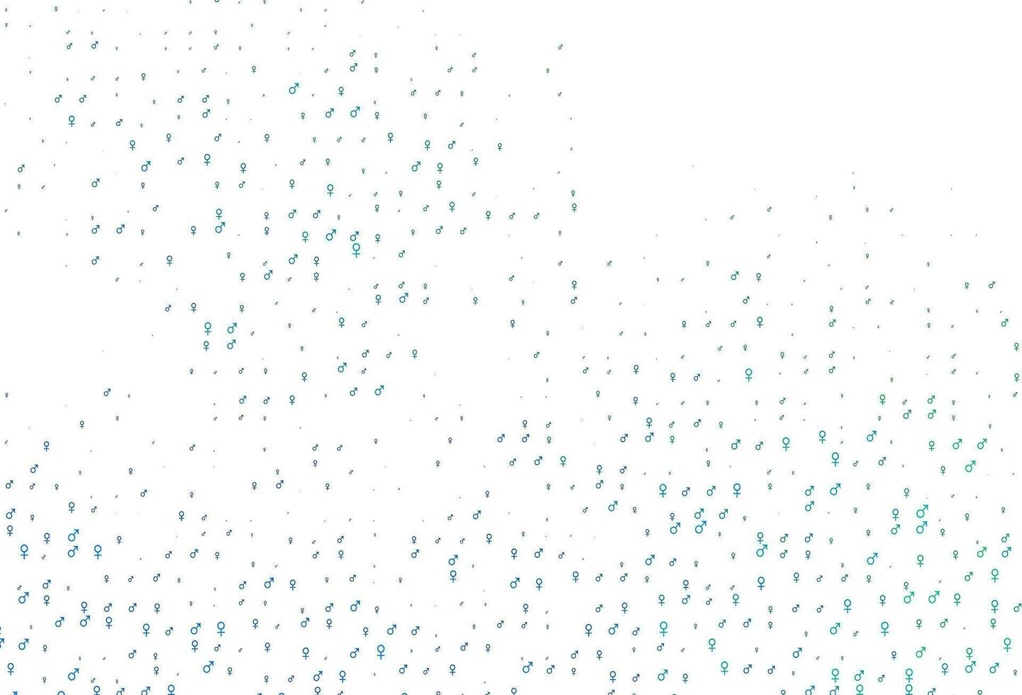 Light Blue Green Vector Pattern With Gender Elements 26566263 Vector