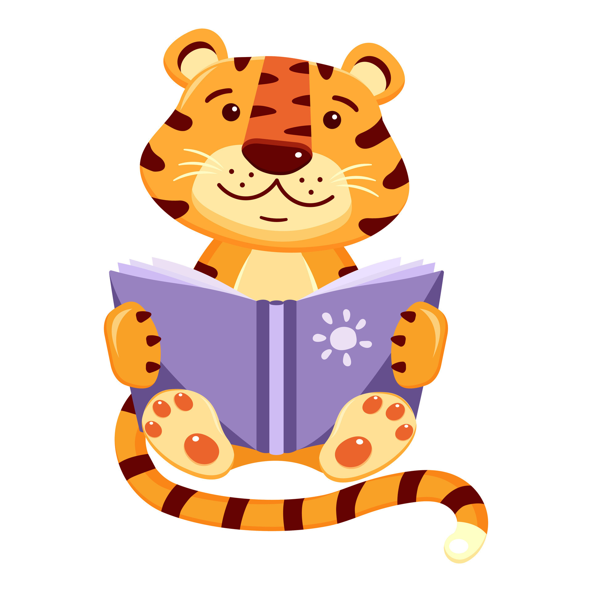 Animals Reading Books Clip Art