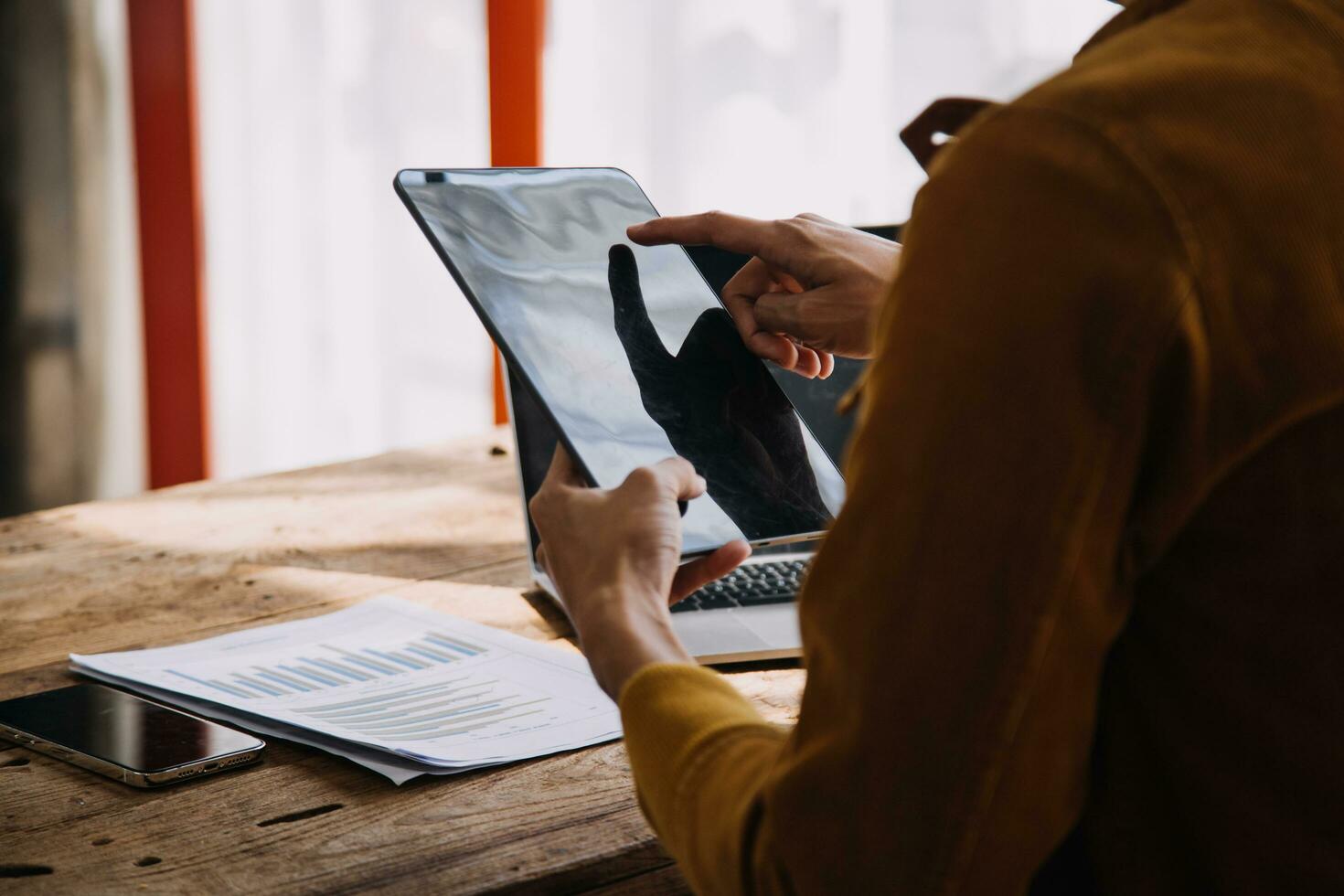 Person With Computer Stock Photos, Images and Backgrounds for Free Download