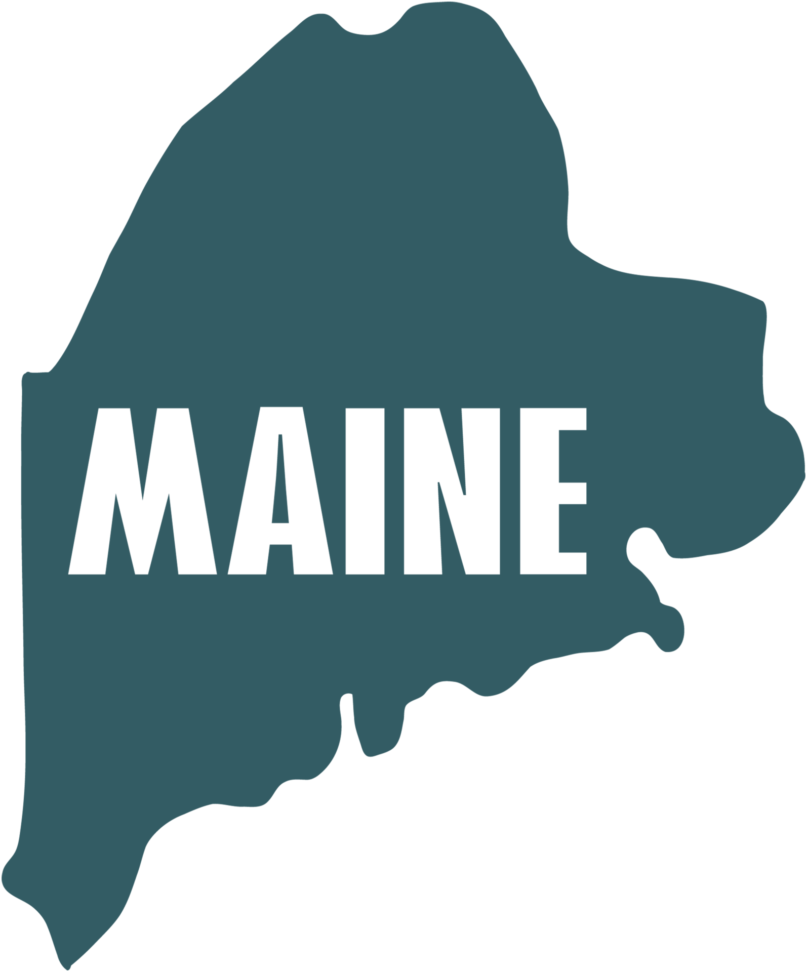 Outline Drawing Of Maine State Map 26573757 Png