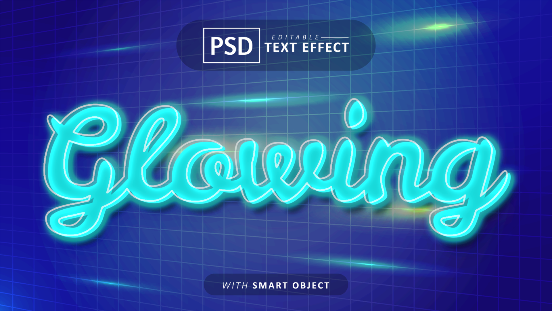 Blue Glowing Neon Style Text Effect Editable 26574797 Psd