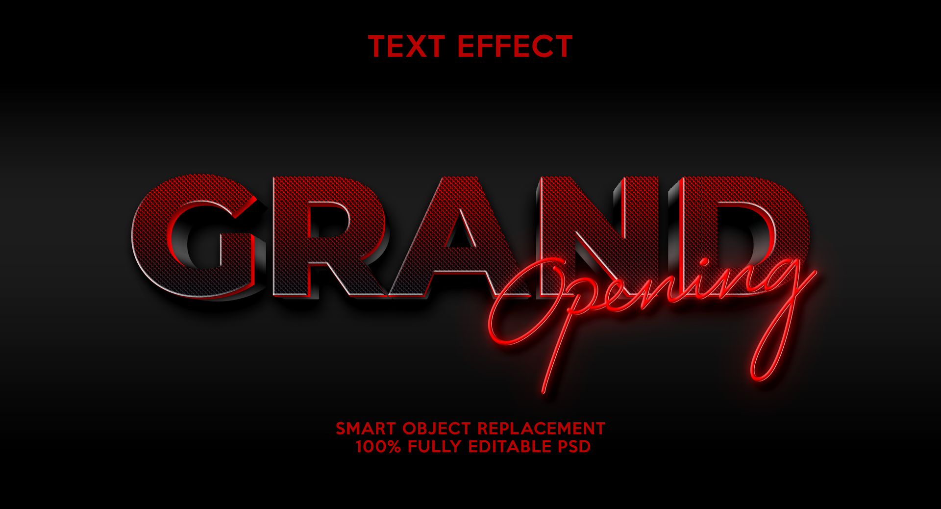 3D text effects template 26574843 PSD