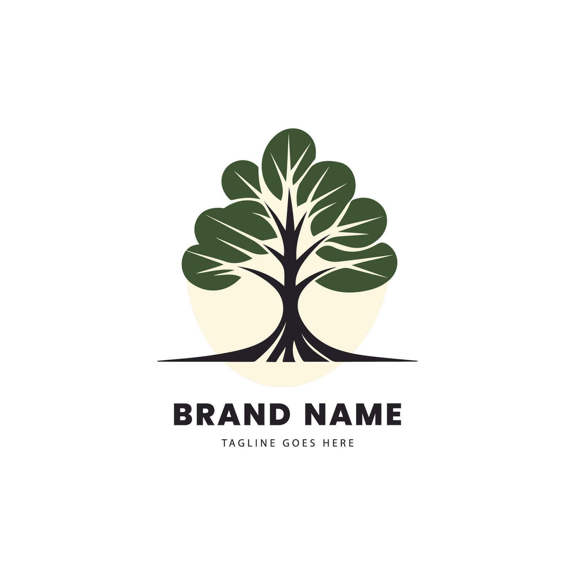 vector tree logo template design 26574877 Vector Art at Vecteezy