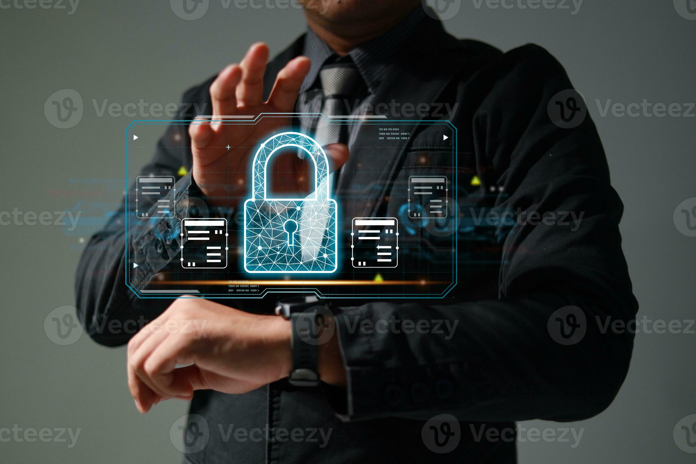 Protection Network Security Safe Your Data Concept Digital Crime By An