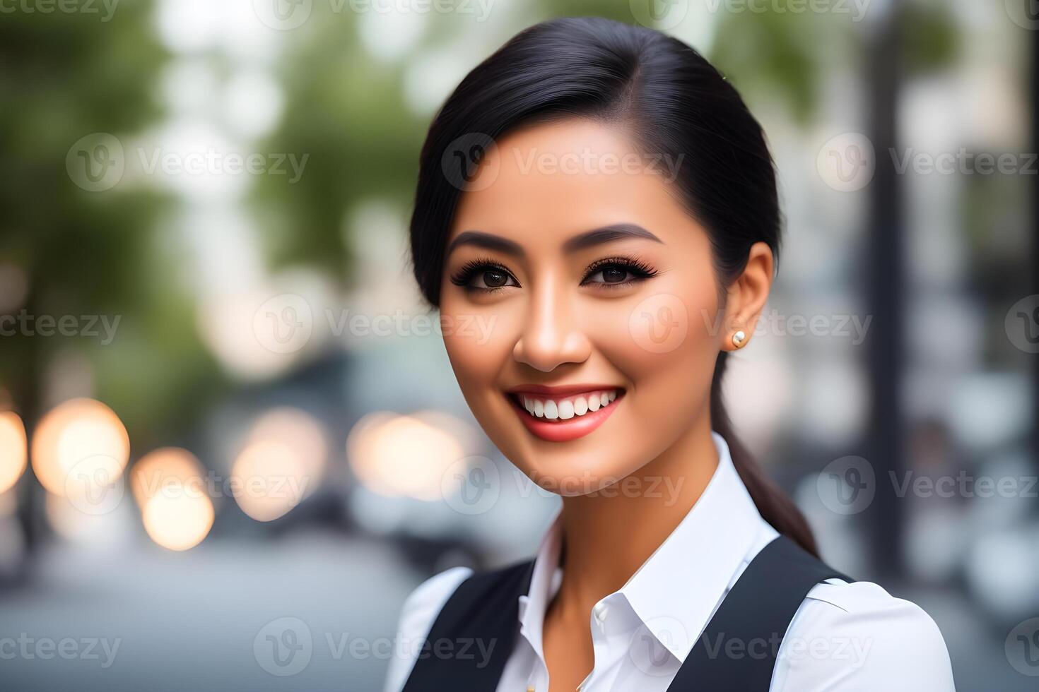 Woman Pretty Smiling Professional Business Woman Happy Confident