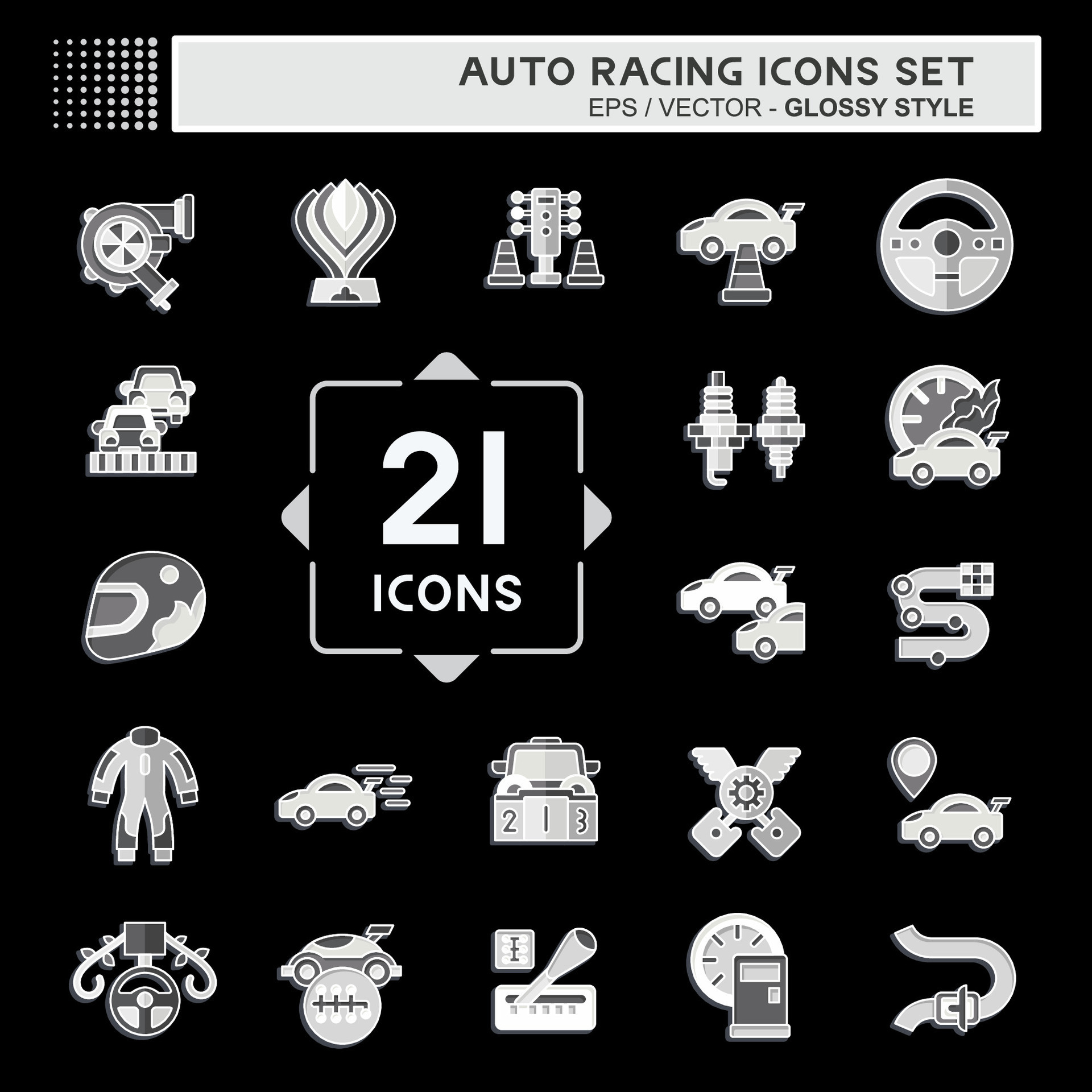 Icon Set Auto Racing Related To Racing Symbol Glossy Style Simple icon-set-auto-racing-related-to-racing-symbol-glossy-style-simple
