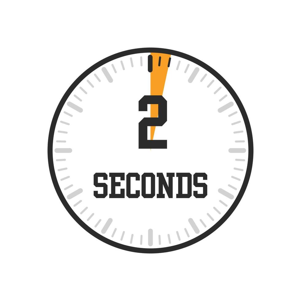 2 seconds, timer, clock icon design 26580882 Vector Art at Vecteezy