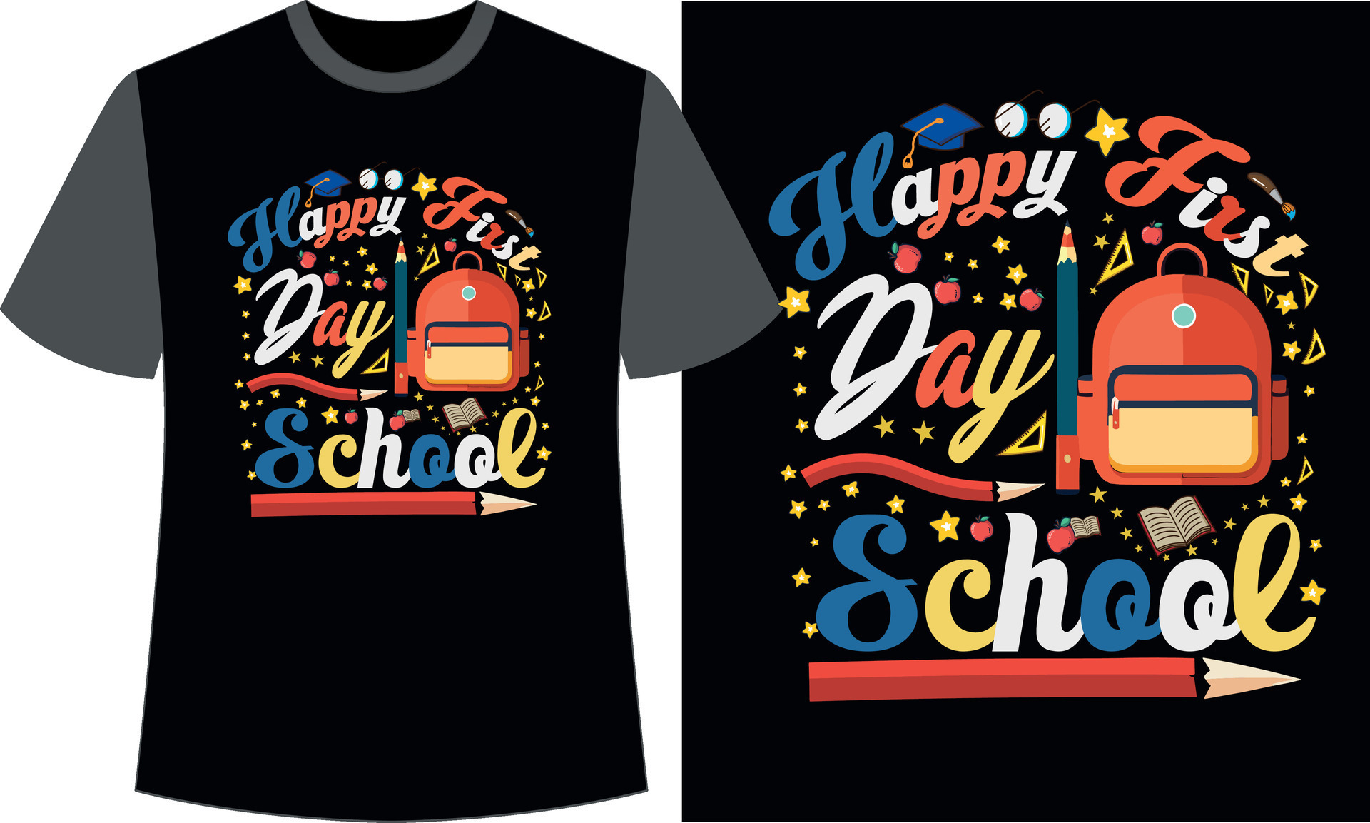 HAPPY FIRST DAY SCHOOL 26580909 Vector Art at Vecteezy HAPPY FIRST DAY SCHOOL 26580909 Vector Art at Vecteezy
